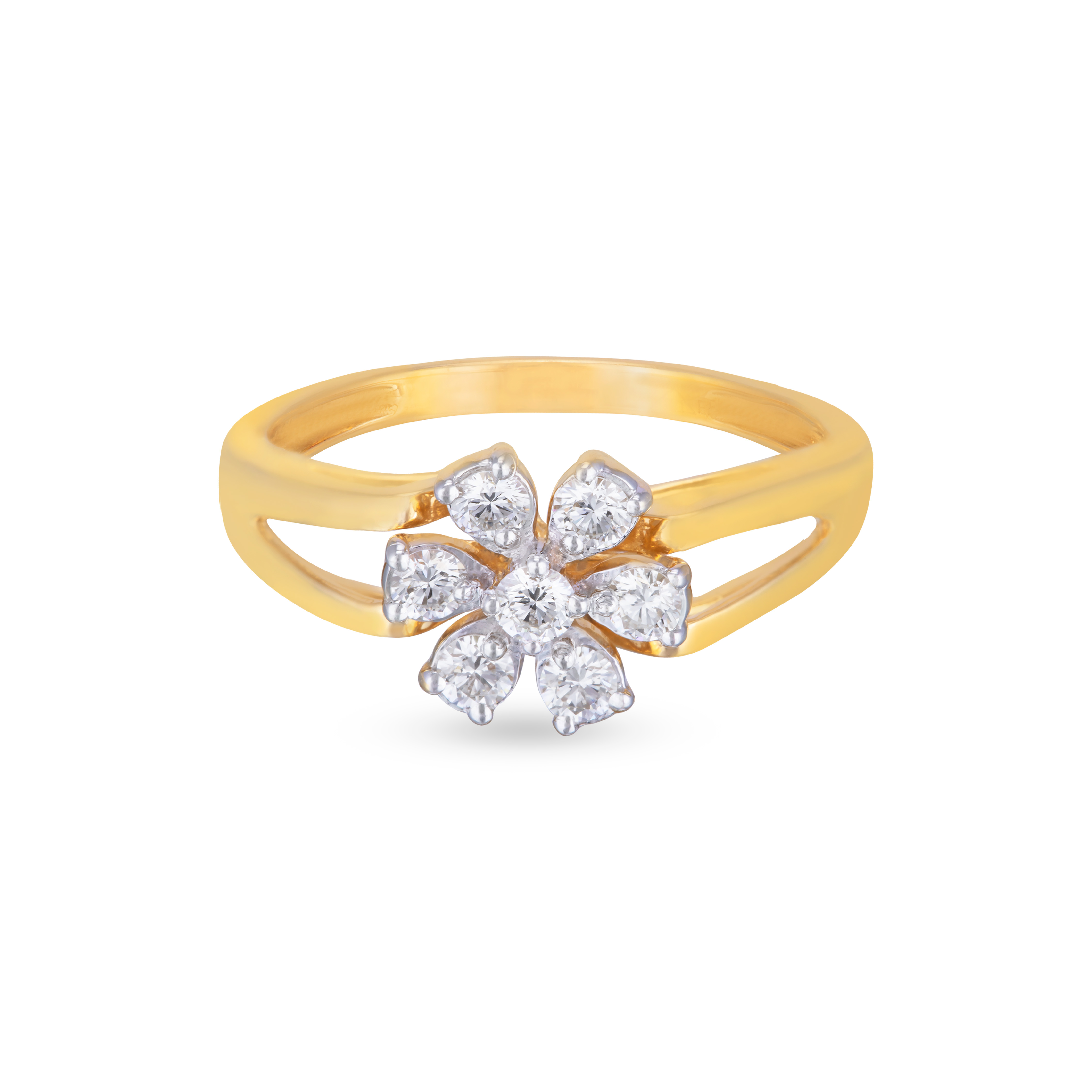 Buy Sparkling Flower Diamond Ring |GRT Jewellers