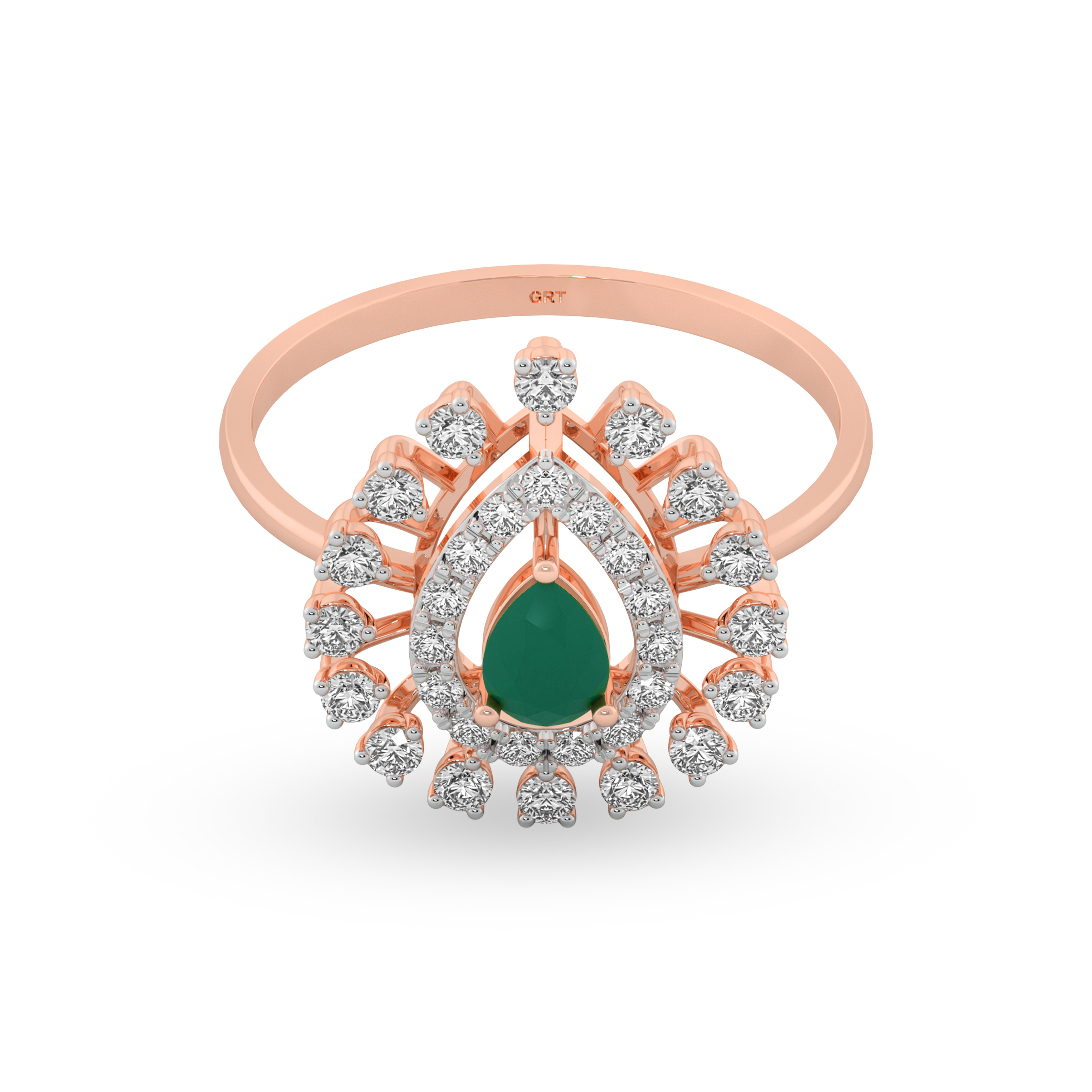 Buy Effulgent Floral Diamond Ring |GRT Jewellers
