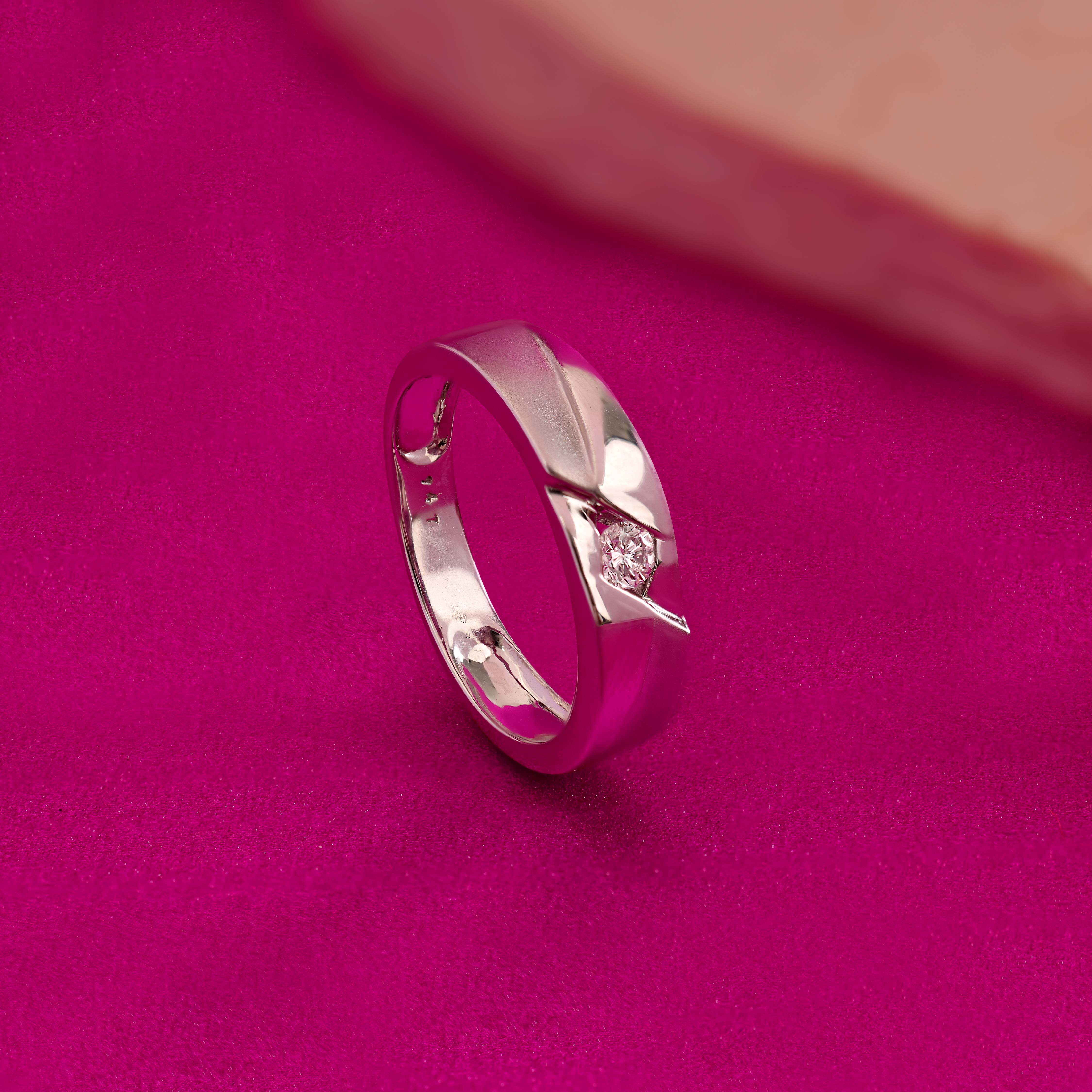 Buy Trendy Two Tone Platinum Ring|GRT Jewellers