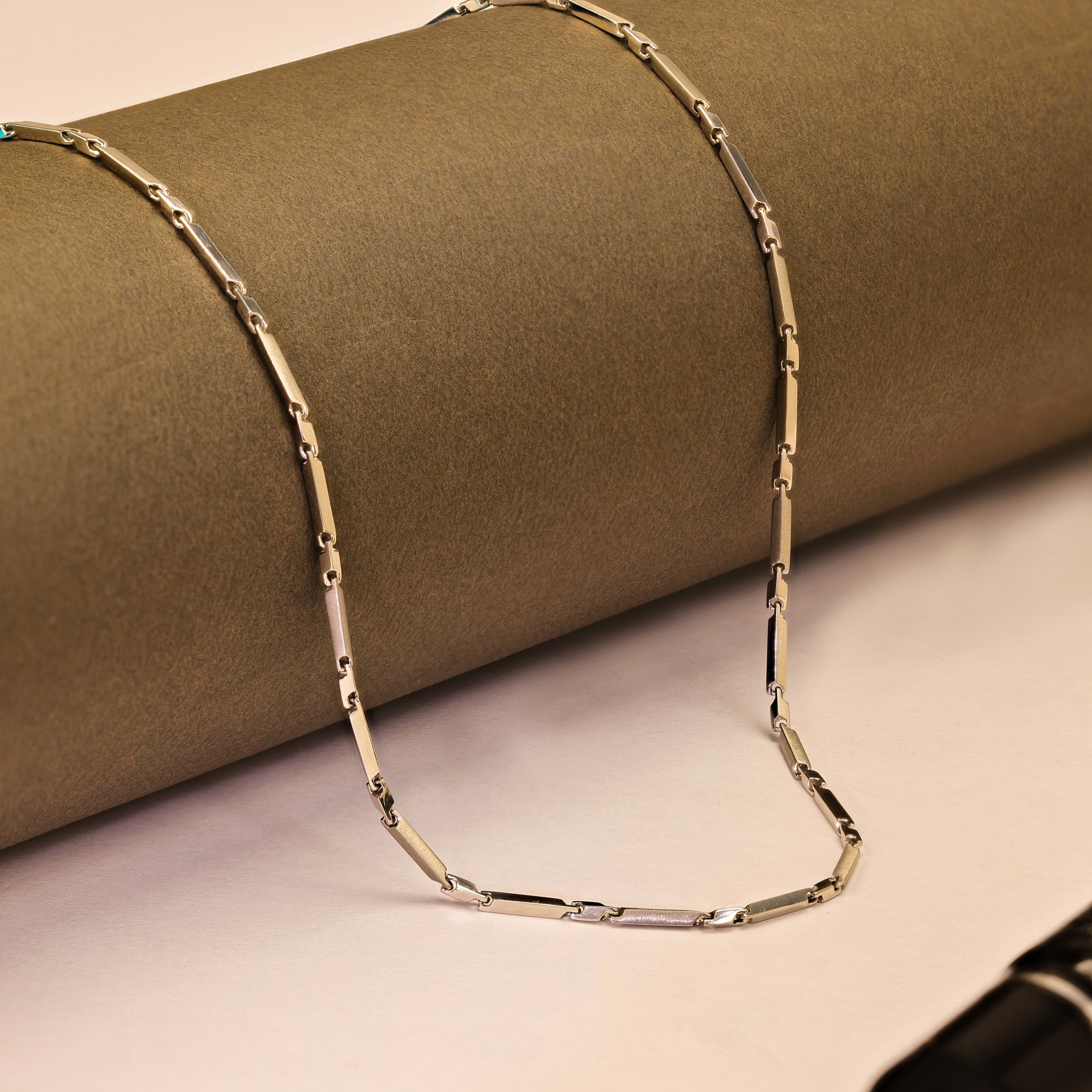 Buy Classic Twisted Cuboids Platinum Chain - Father's Day Collection ...