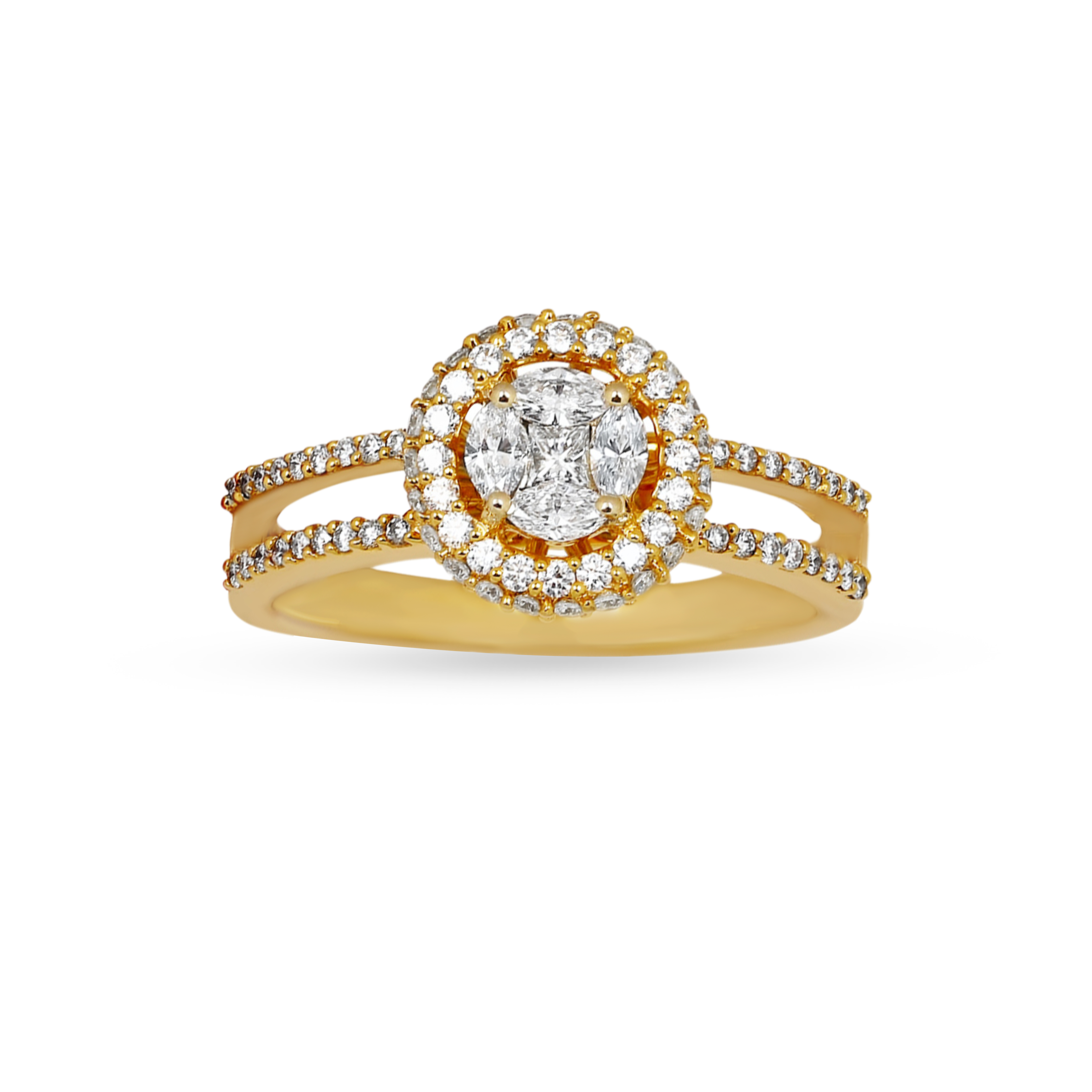 Buy Fantastic Floral Design Diamond Ring |GRT Jewellers