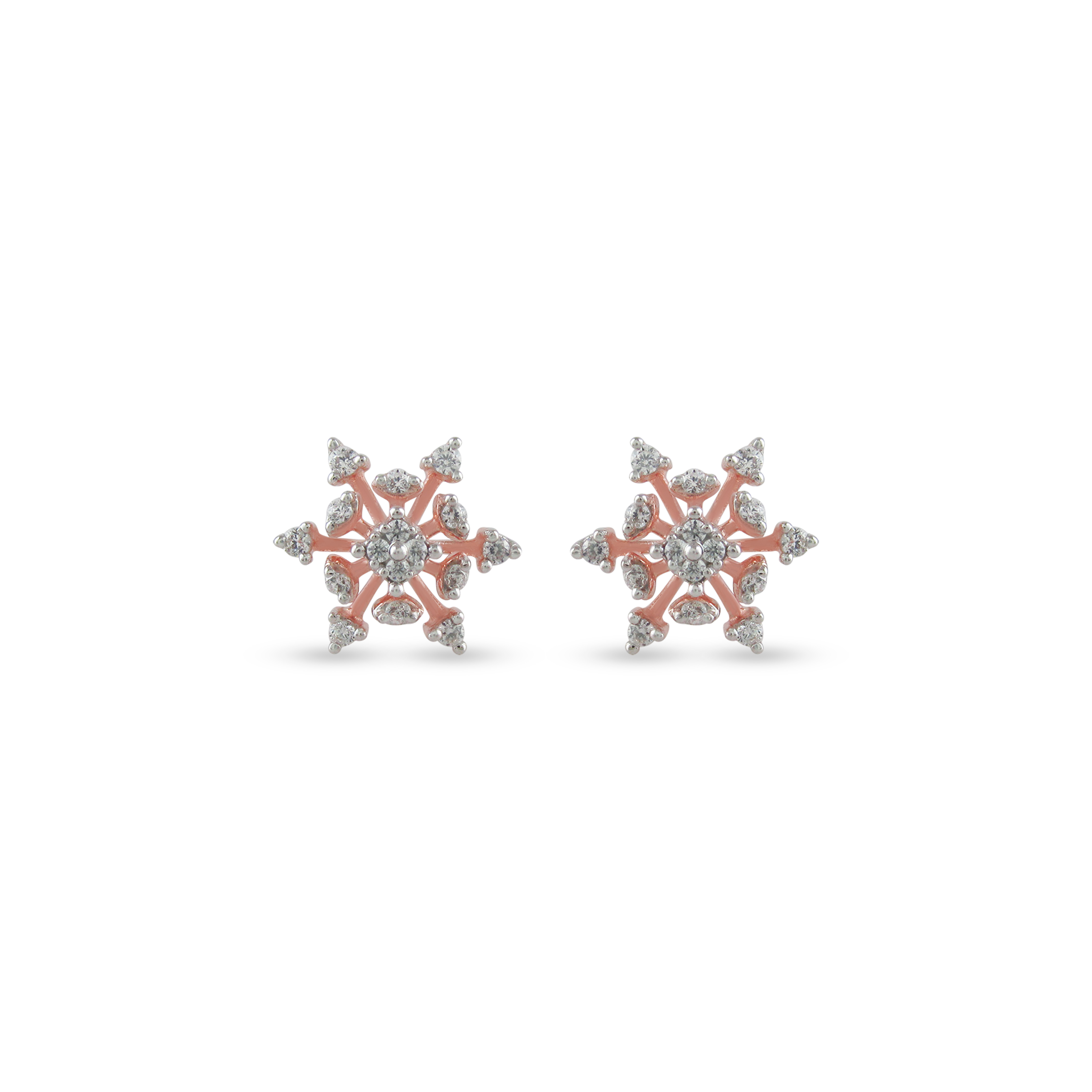 Buy Exuberant Snowflakes Diamond Earrings |GRT Jewellers