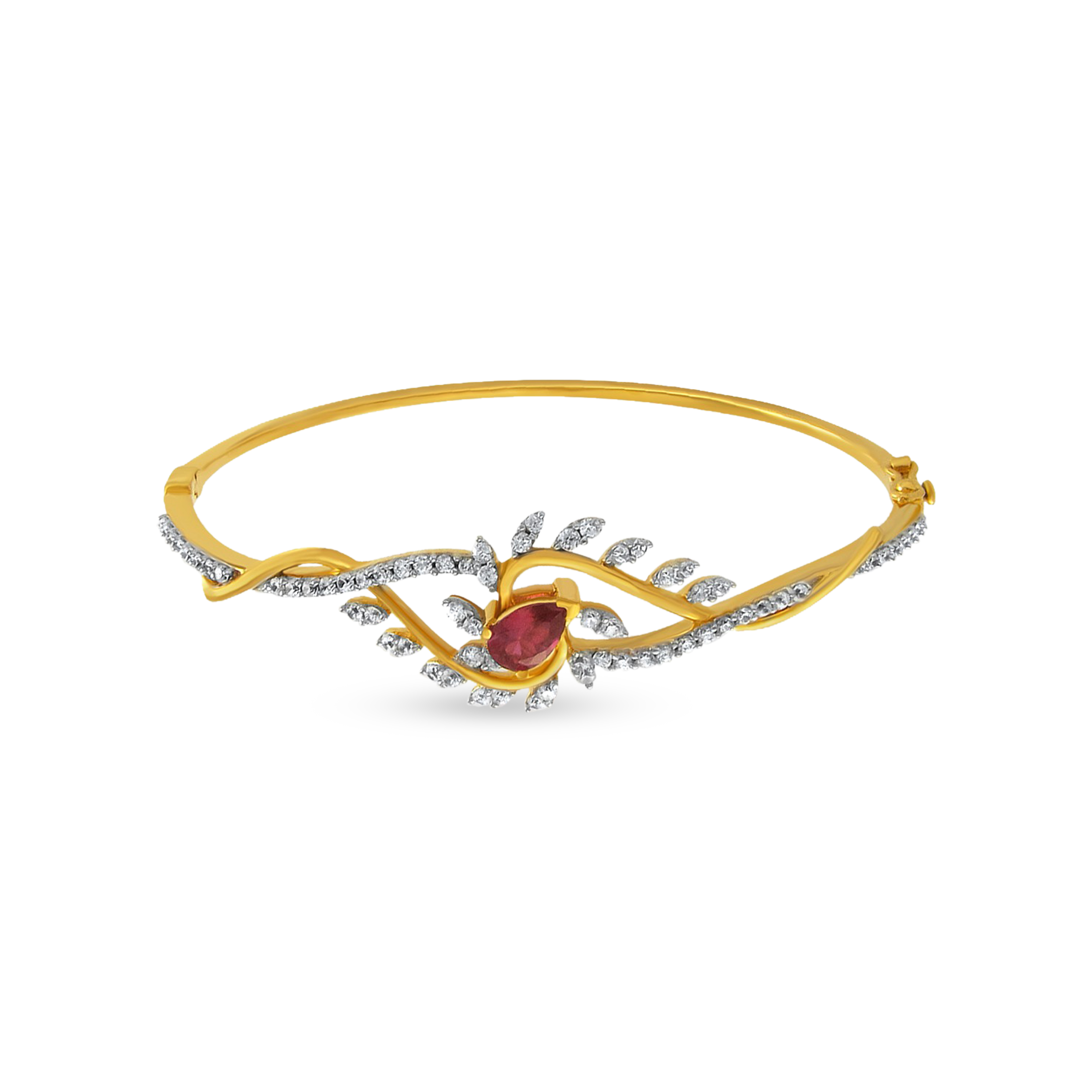 Buy Fashionable Red Stone Diamond Bracelets |GRT Jewellers