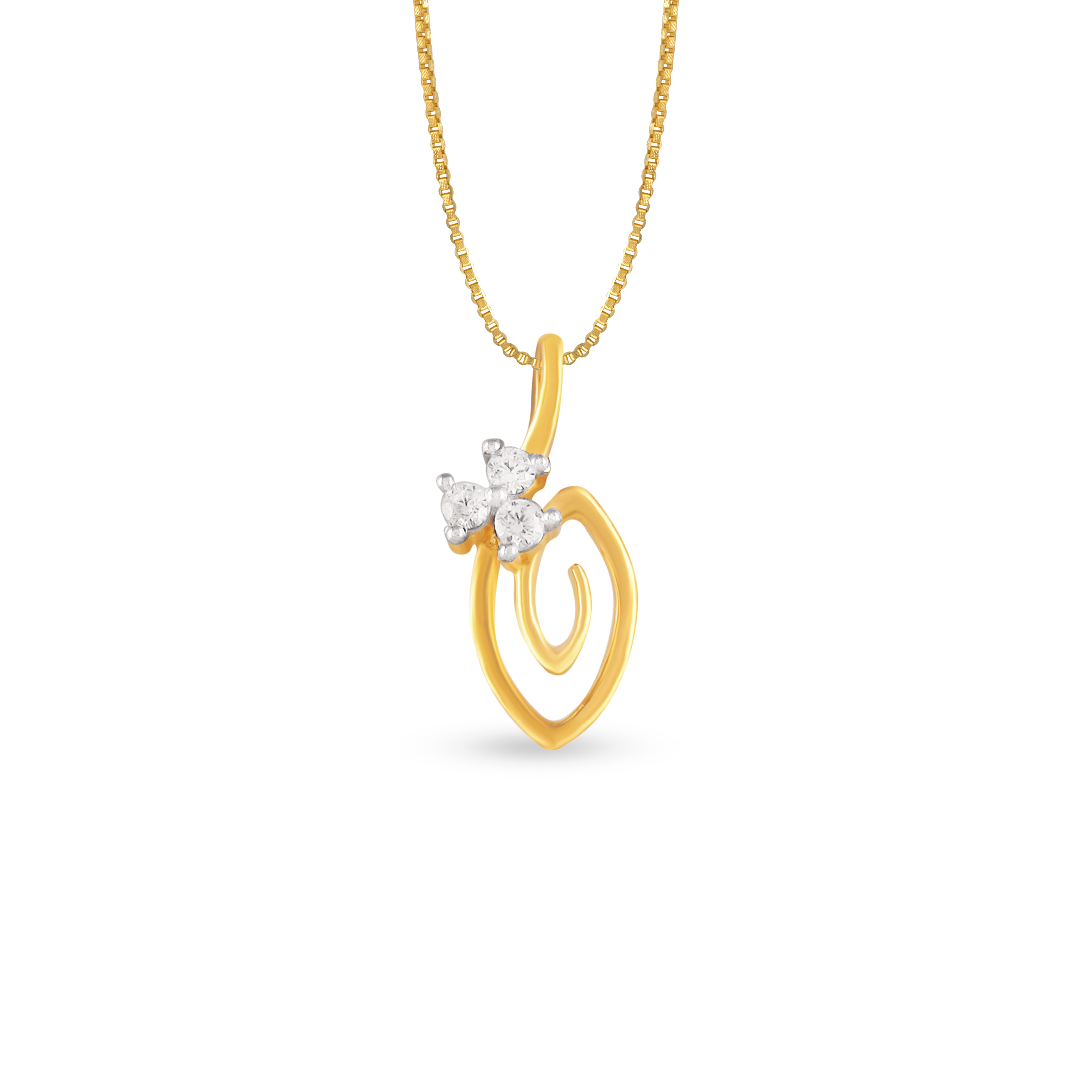 Buy Flowing Spiral Diamond Pendants |GRT Jewellers