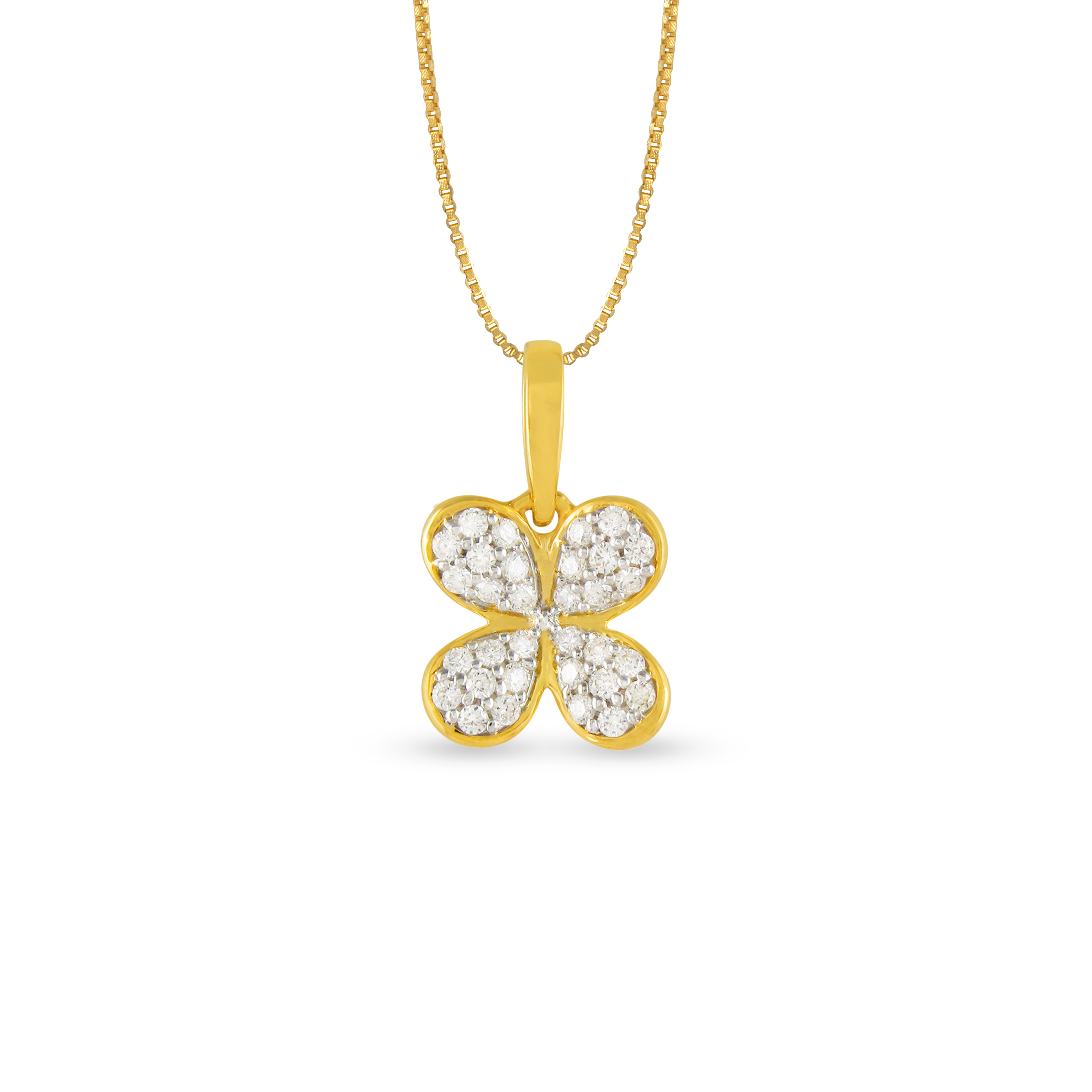 Buy Beautiful Simple Floral Diamond Pendants |GRT Jewellers