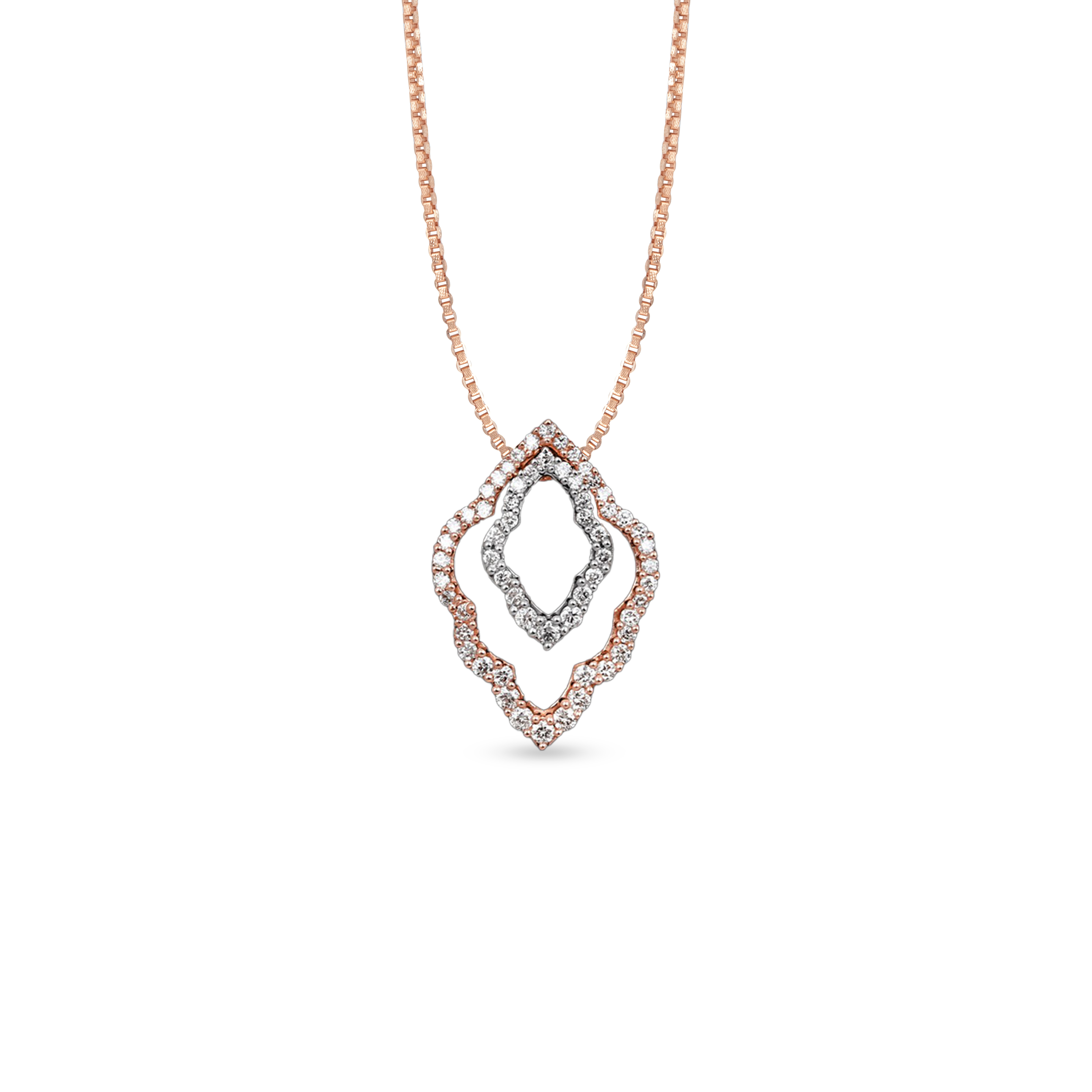 Vintage Multifoil Arch Pattern Diamond Pendant Customization 736A001197-1
