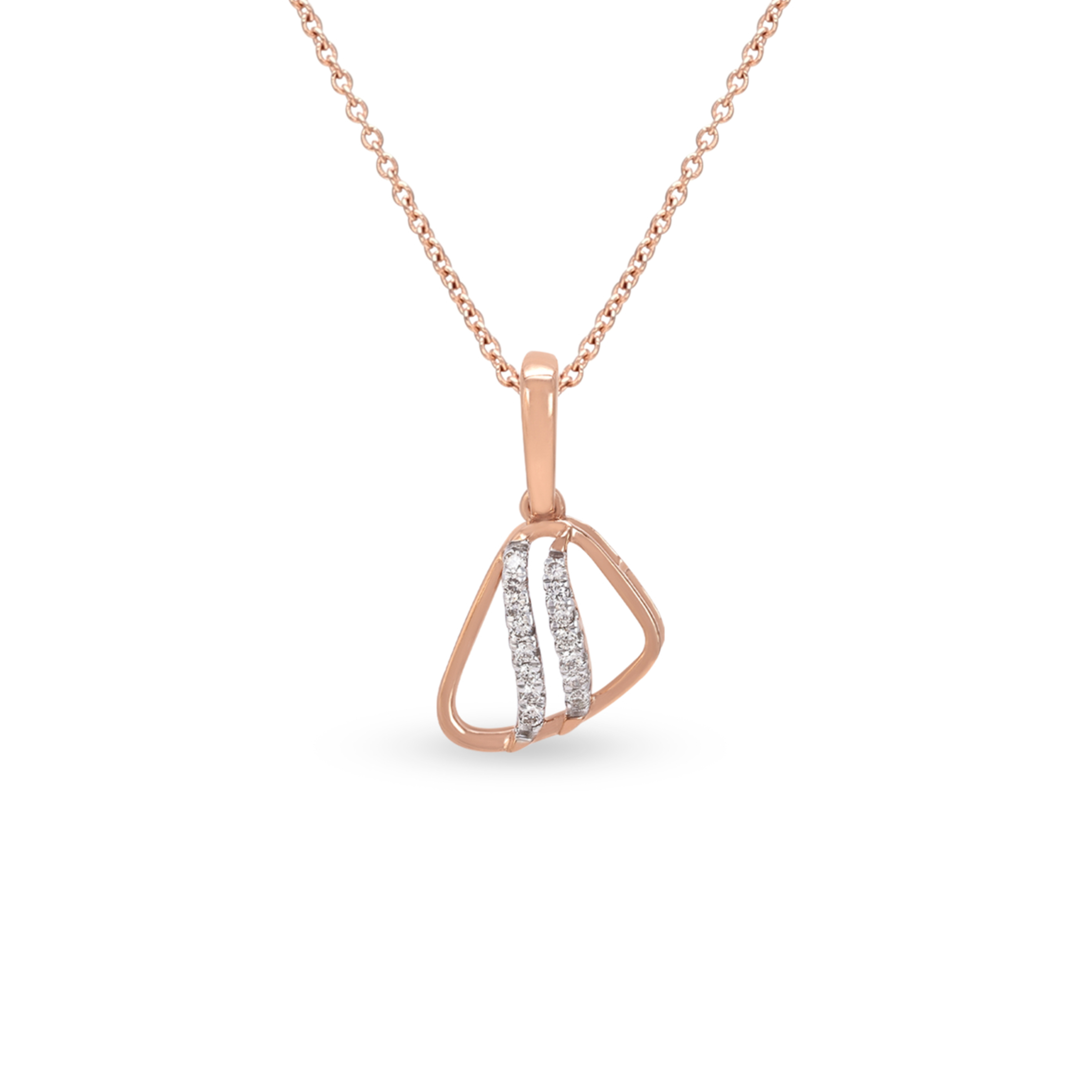 Buy Begulling Triangular Diamond Necklace |GRT Jewellers