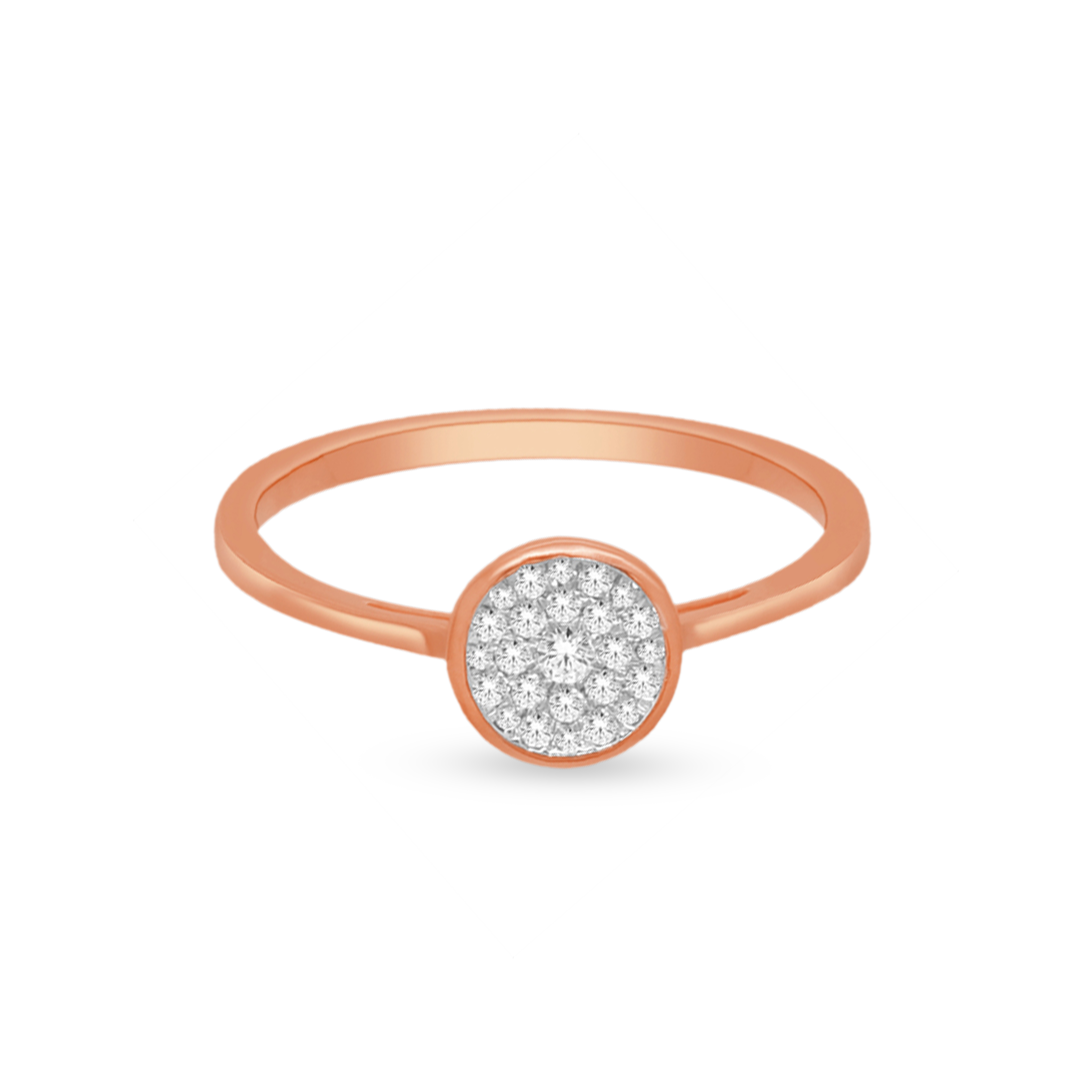 Classic Circular Shape Diamond Rings Customization 736A001871-1