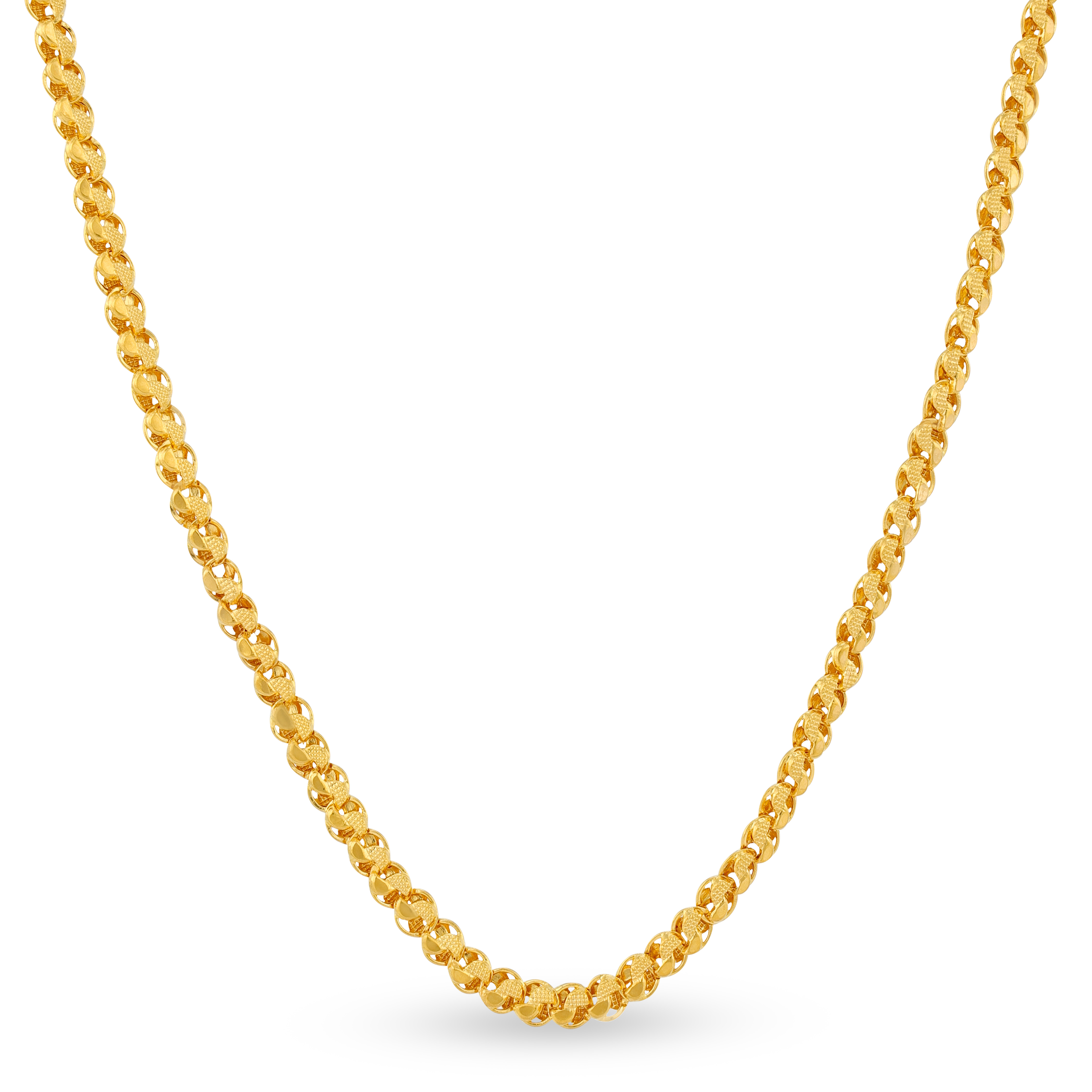 Buy Refulgent Interlinked Gold Chain | Elegant Gold Chain Designs | GRT ...