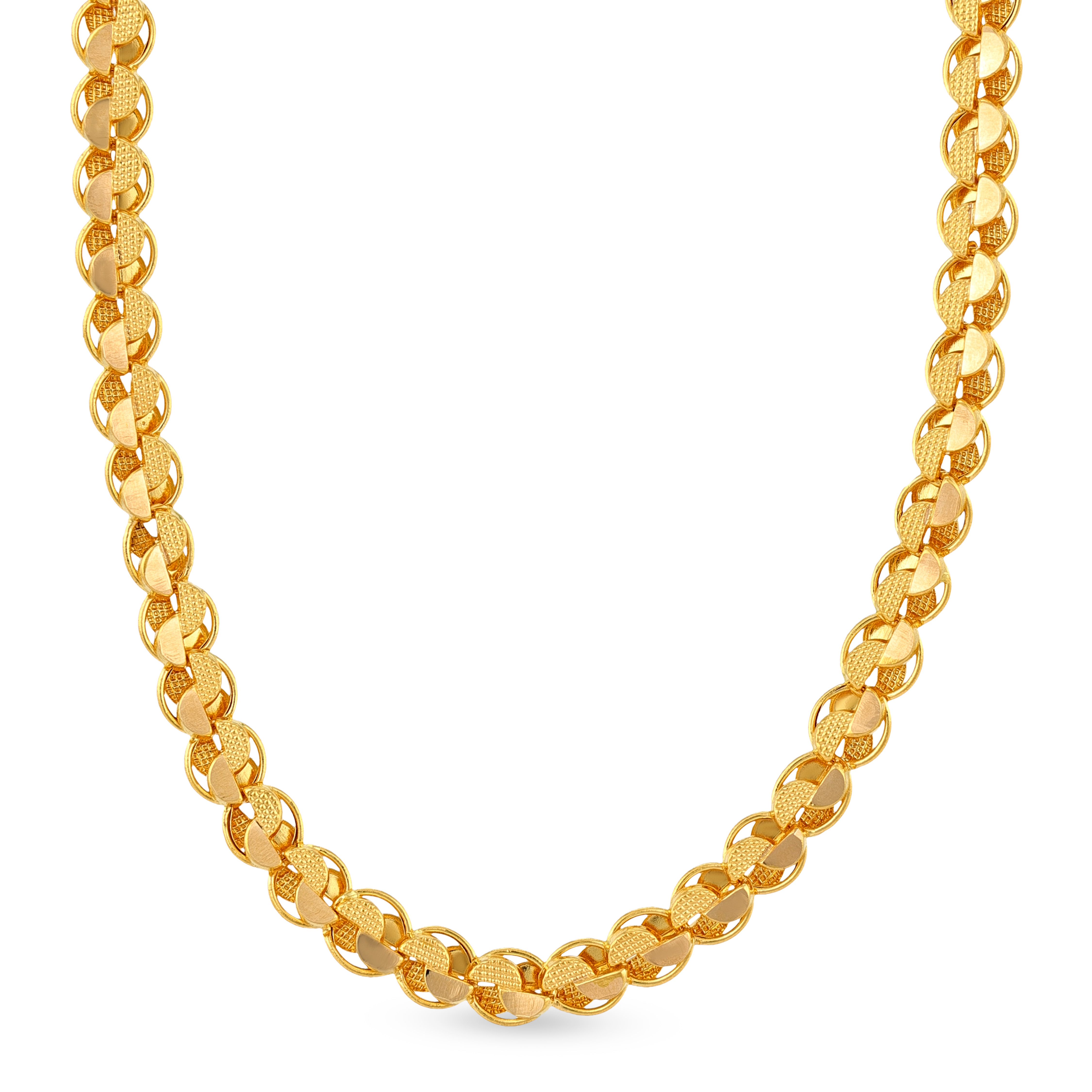 Shop Trendy Interloped Gold Chain | Latest Gold Chain Designs | GRT