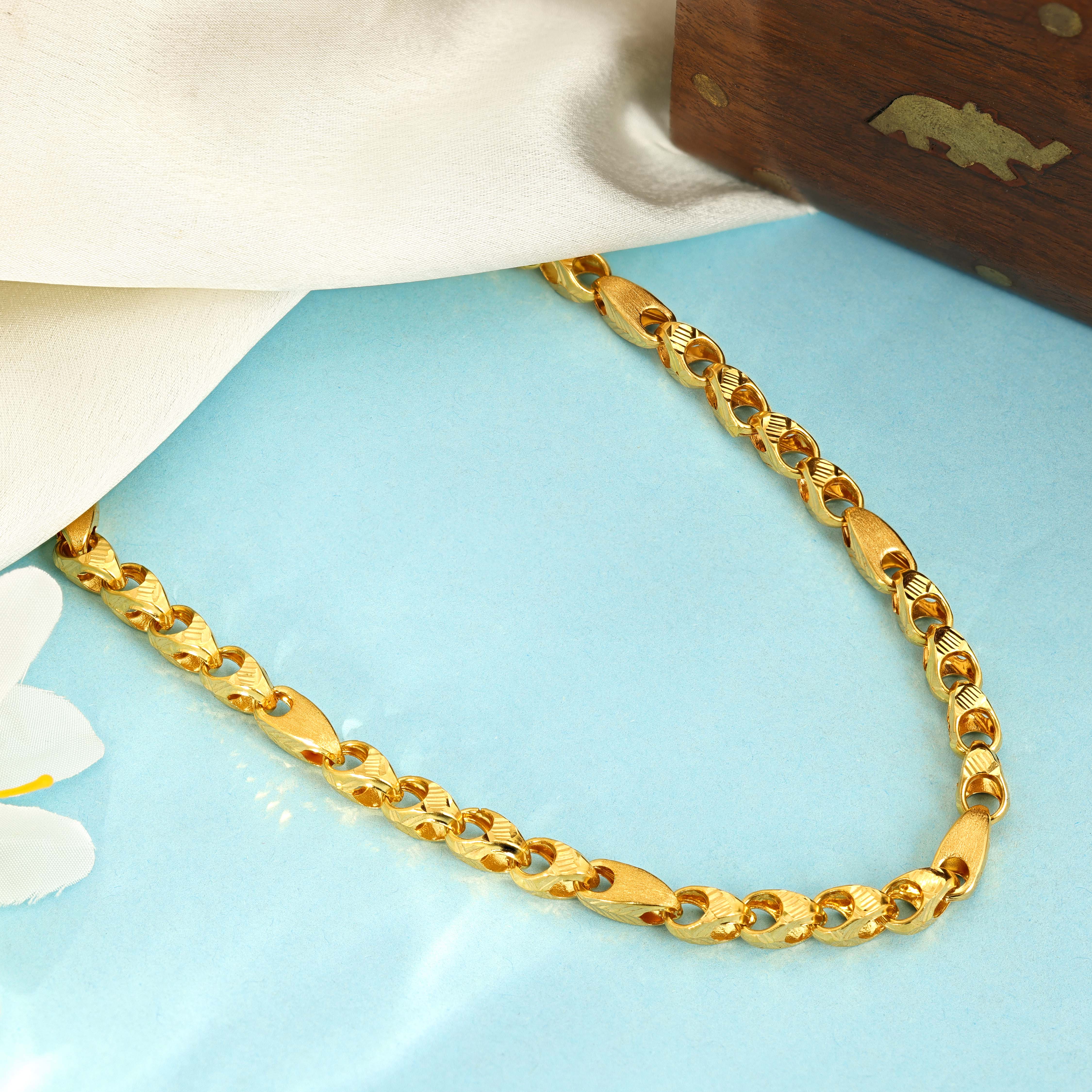 Buy Modern Interlace Gold Chain | GRT Jewellers