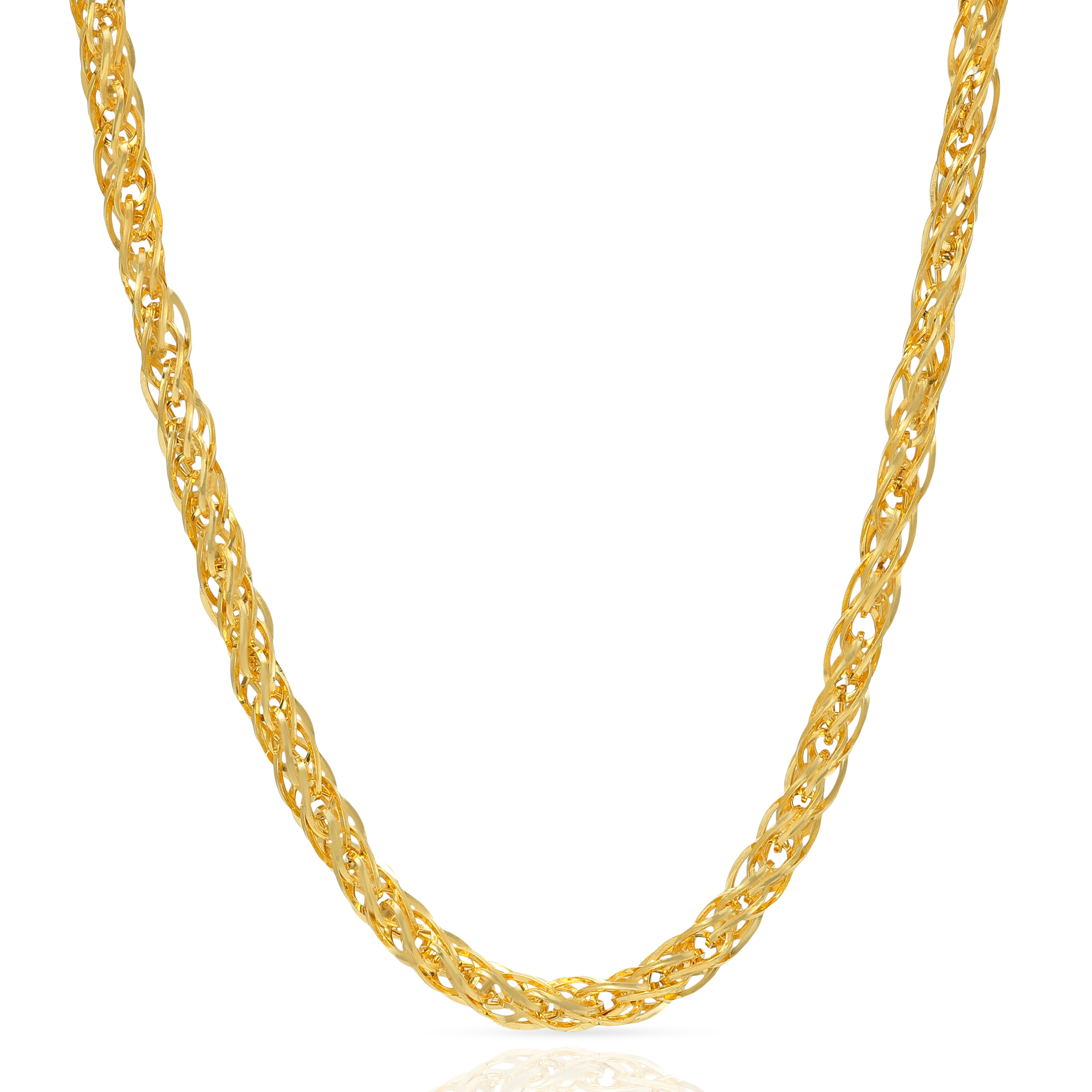Buy Modern Oval Design Gold Chain |GRT Jewellers