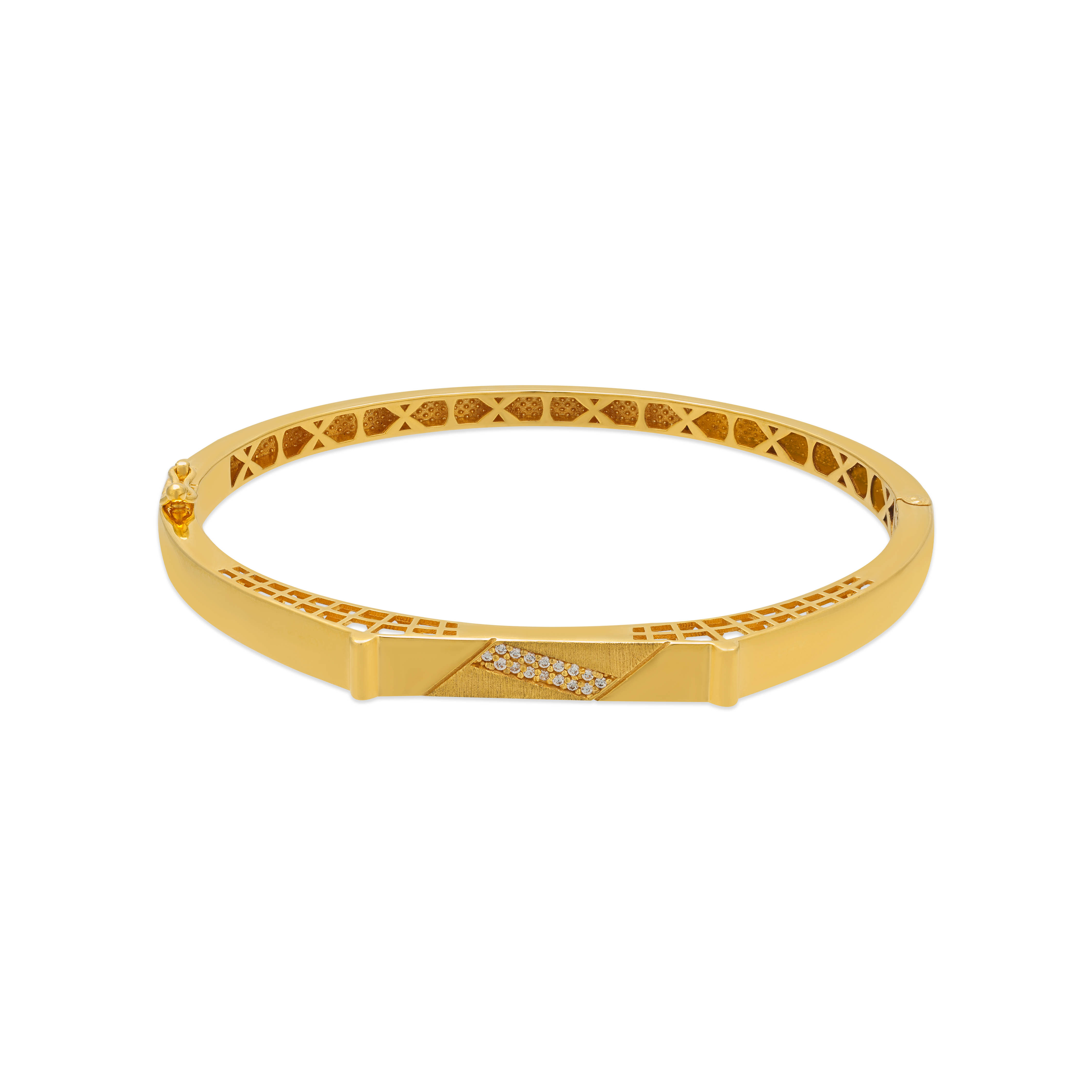 Buy Simple Sleek Gold Bracelet |GRT Jewellers