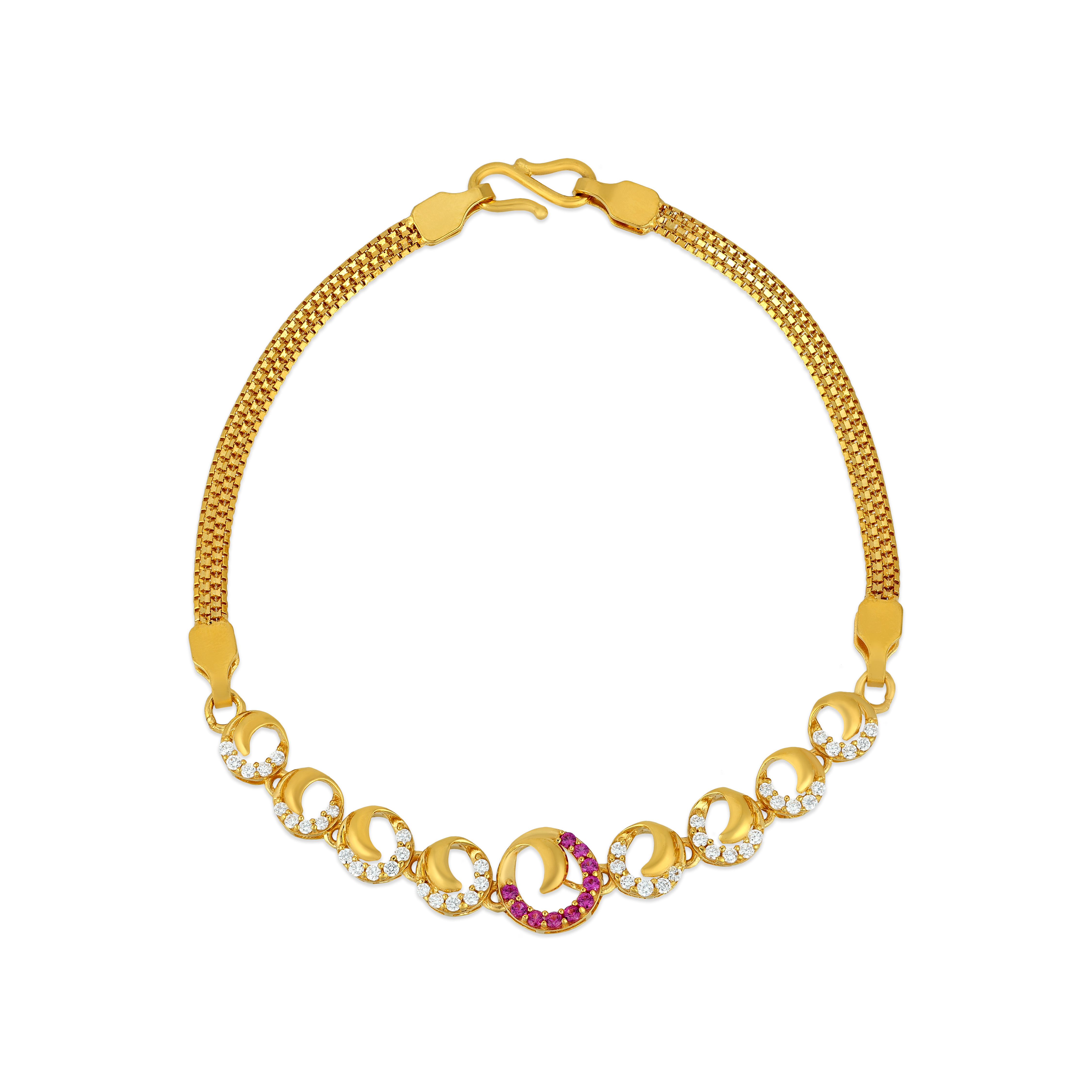 Buy Adorable Twirly Gold Bracelet |GRT Jewellers