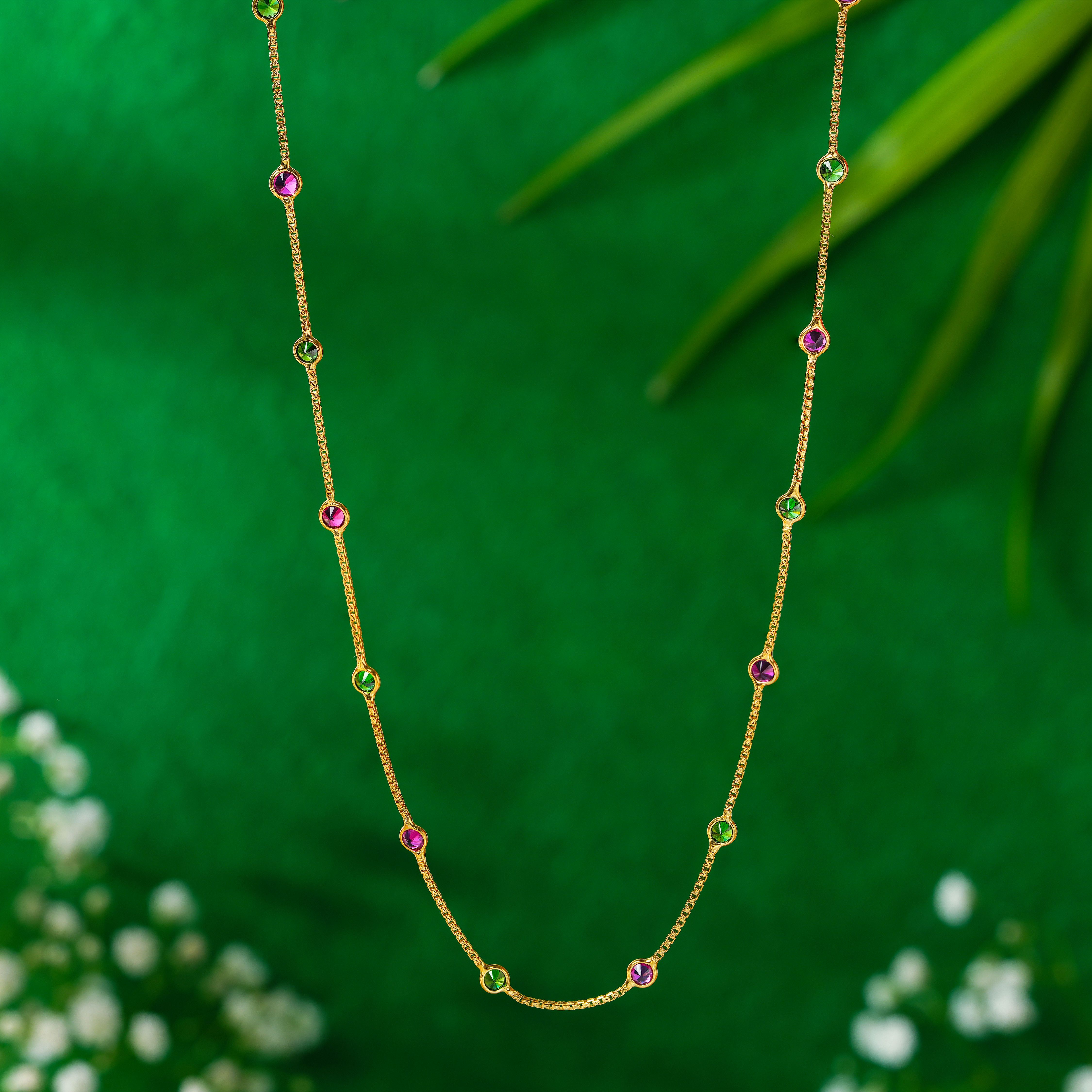 Graceful Dual Hue Gold Chain