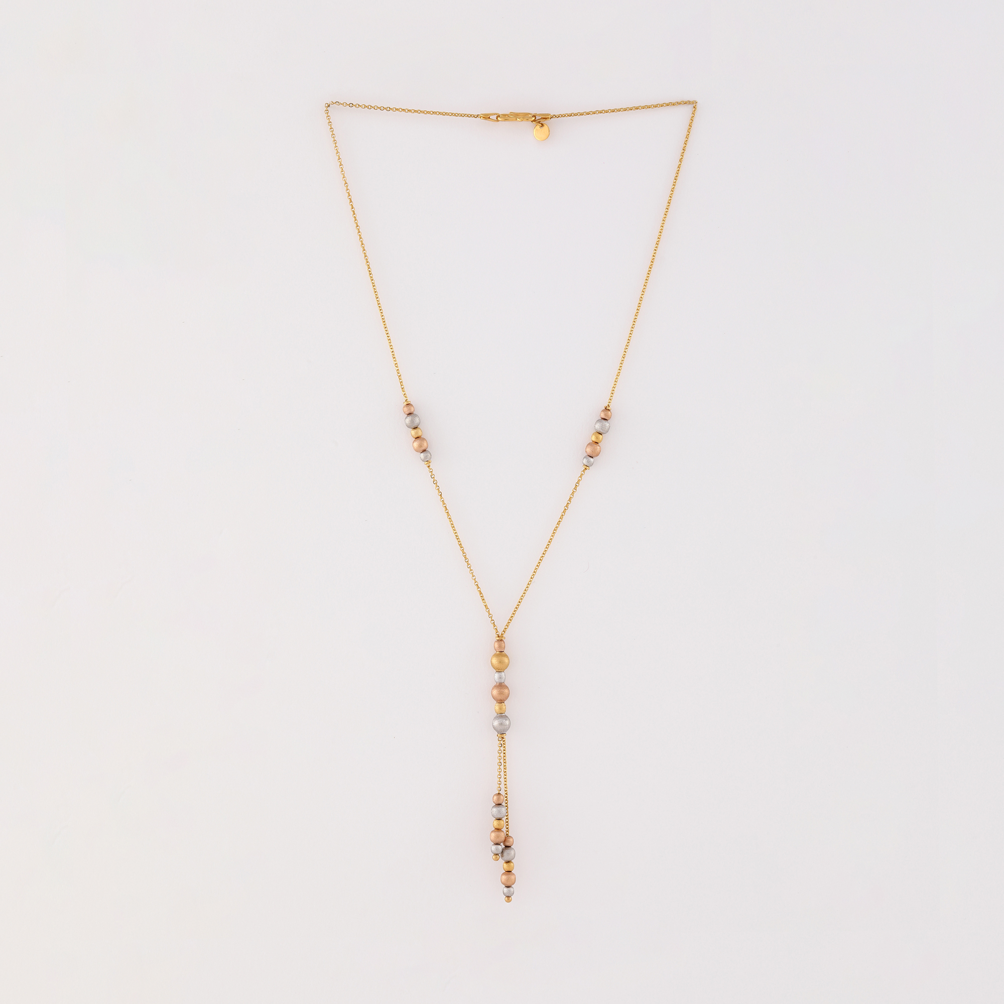 Buy Tri-Metal Regal Gold Necklace | GRT Jewellers