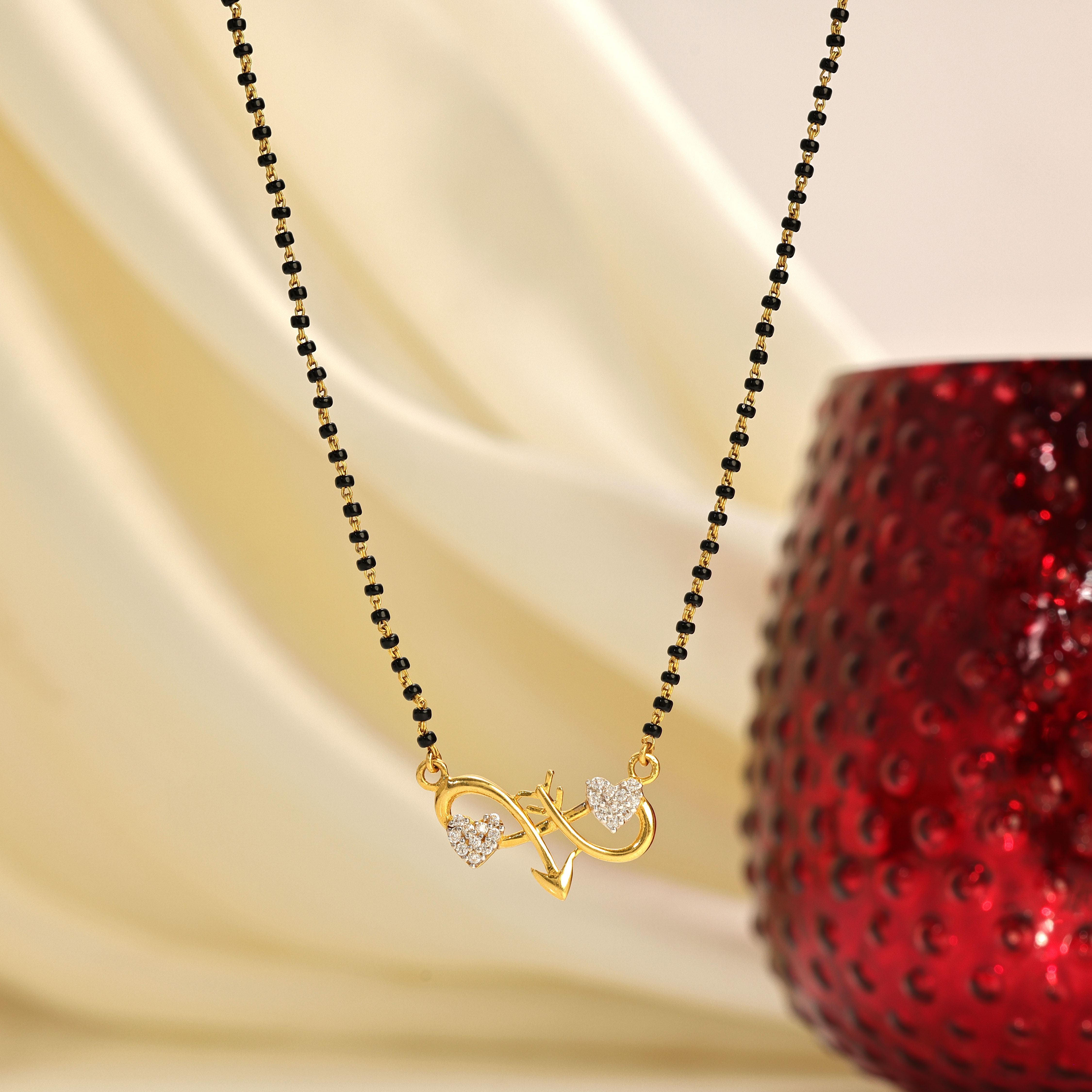 Love Path Infinity Gold Mangalsutra