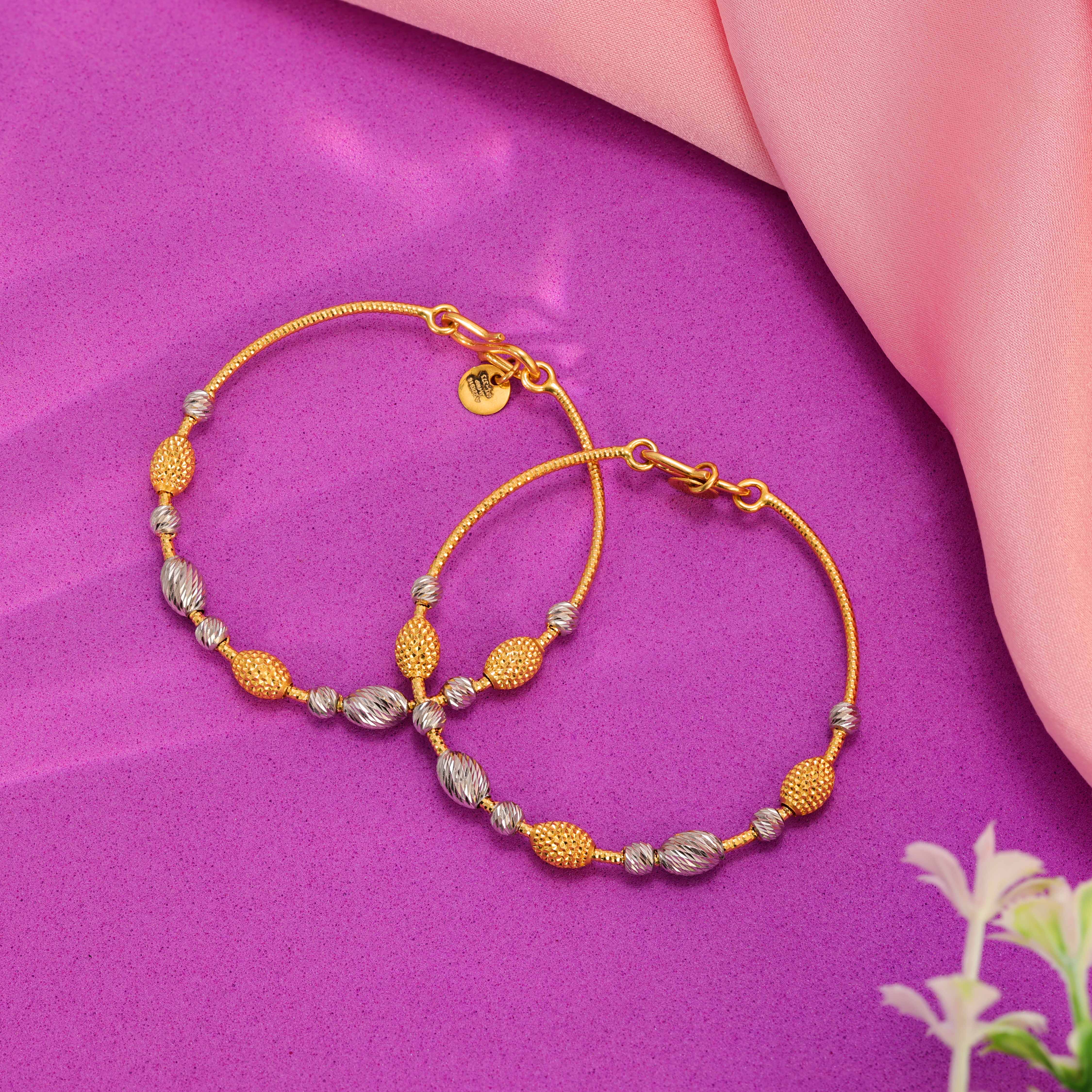 Buy Dazzling Heritage Bead Bangle | GRT Jewellers