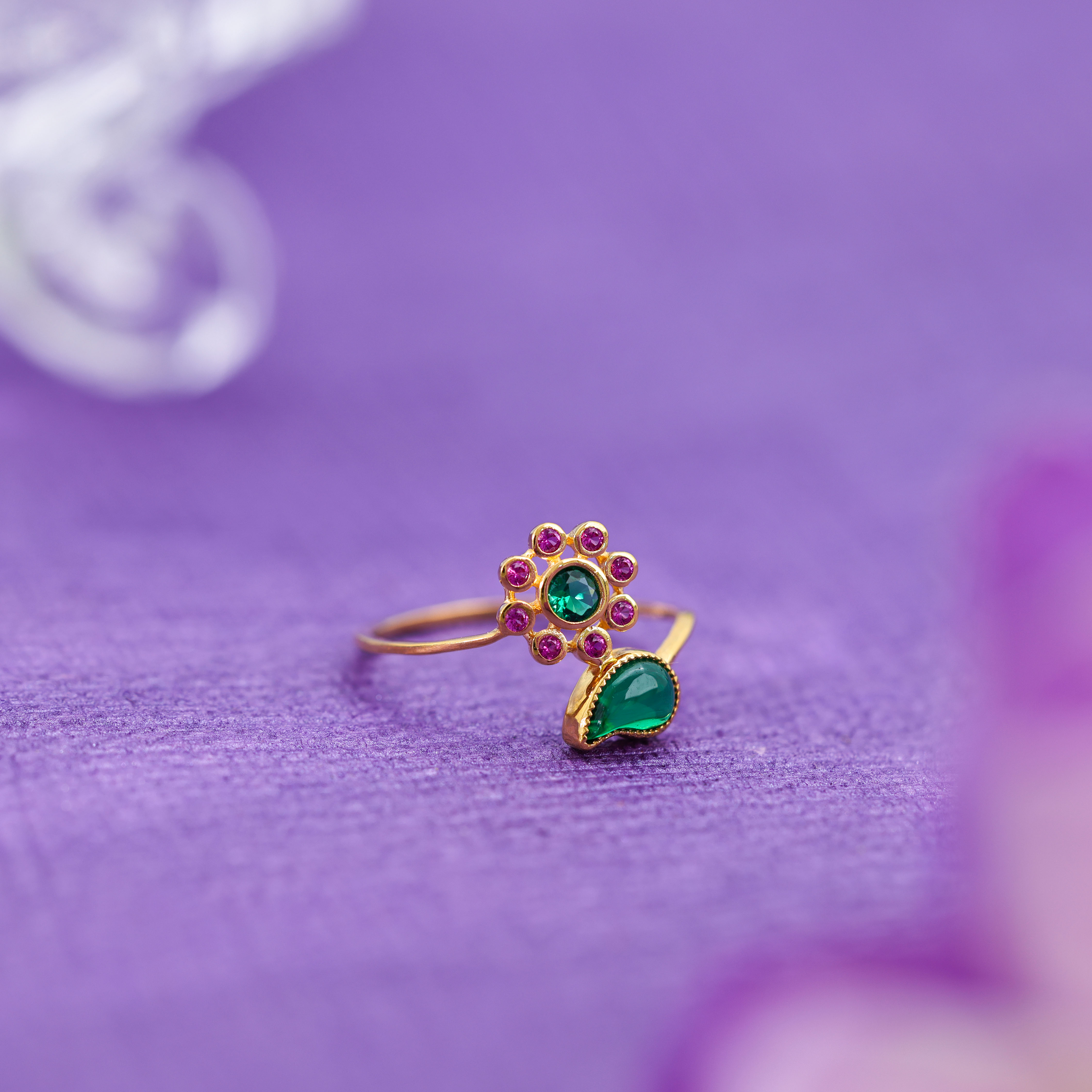 Paisley Bloom Gold Ring