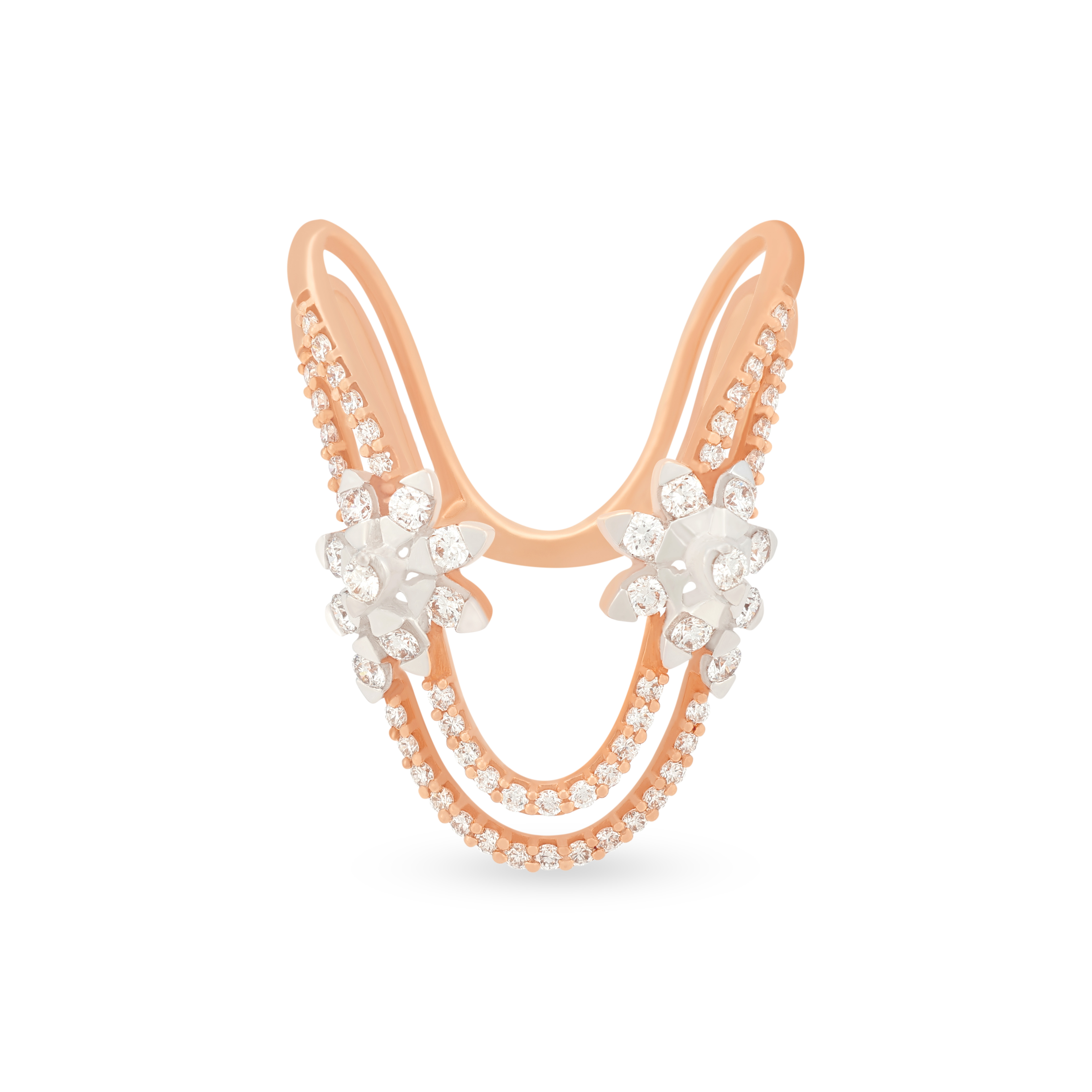 Buy Brilliant Double Band Diamond Ring | GRT Jewellers