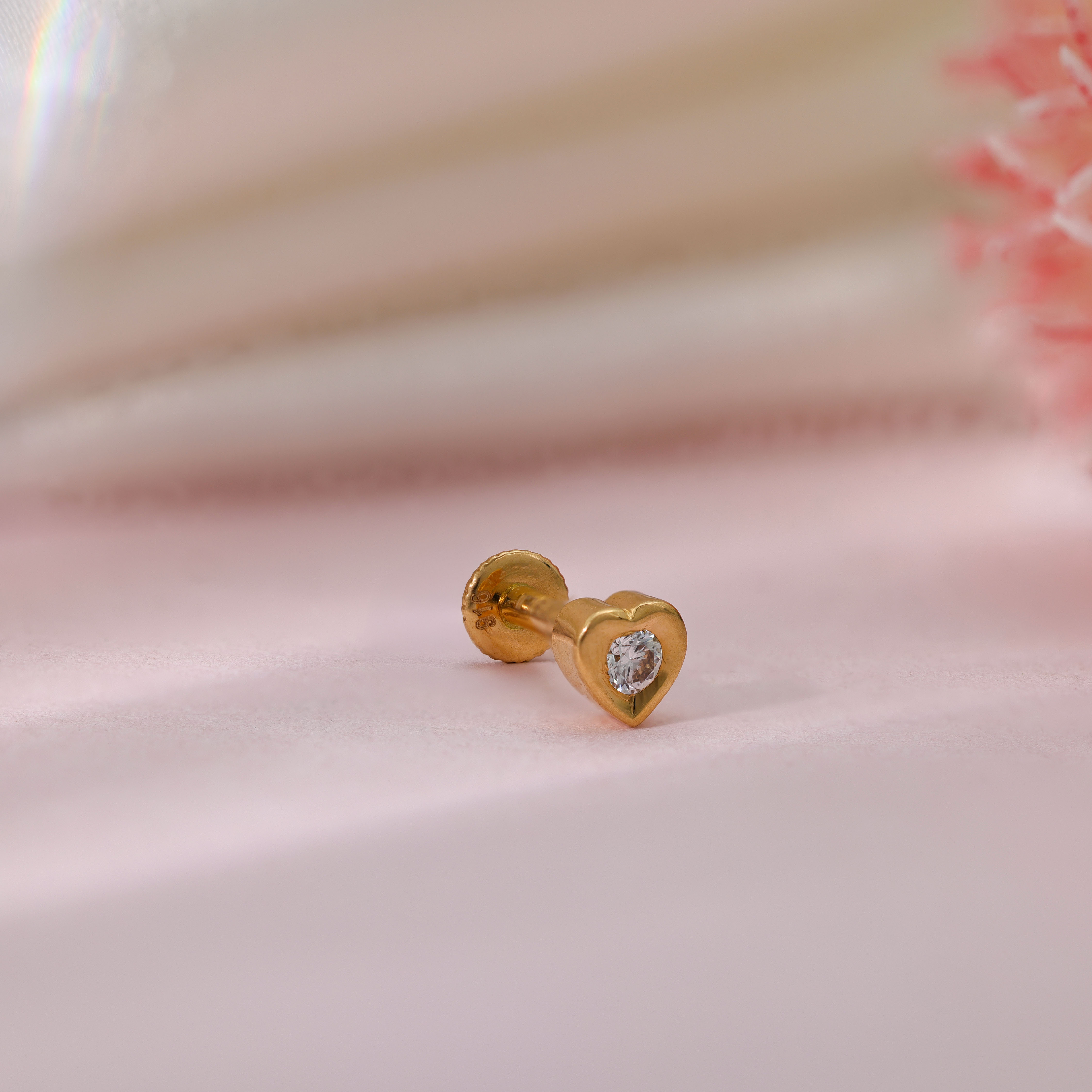 Buy Timeless Heart Glow Diamond Nose Pin | GRT Jewellers