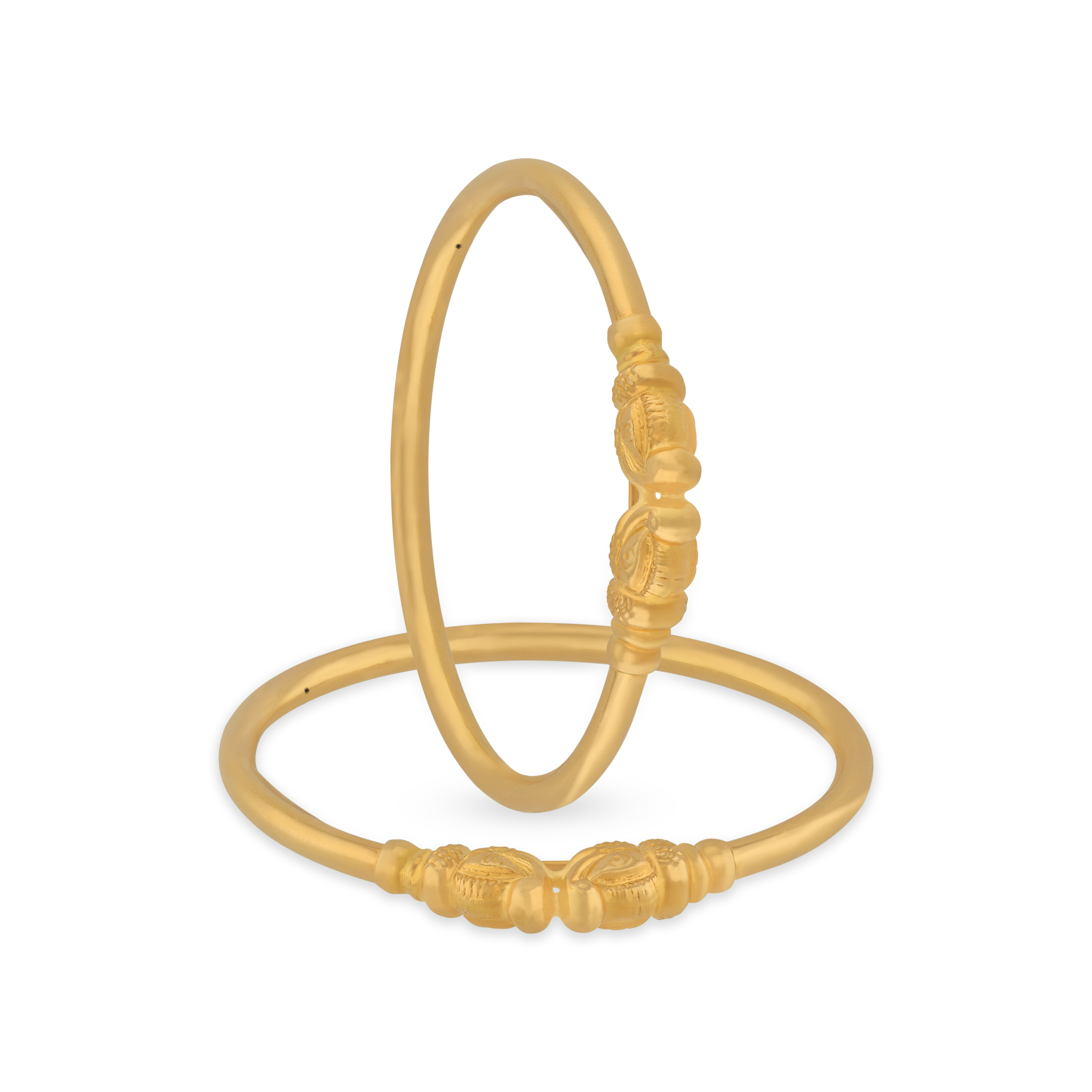 Buy Temple Grace Elephant Gold Bangle | GRT Jewellers