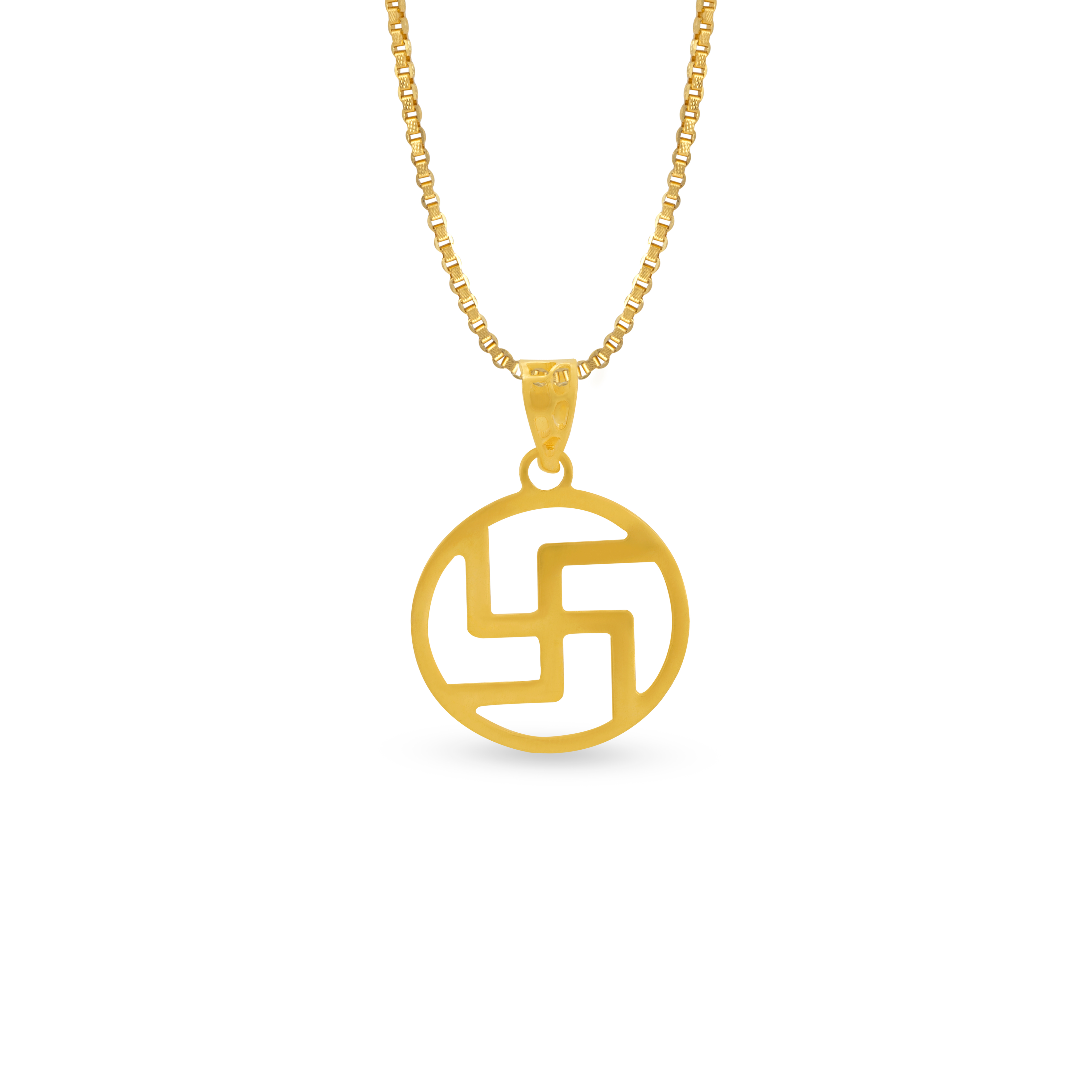 Buy Divine Swastik Gold Pendant |GRT Jewellers