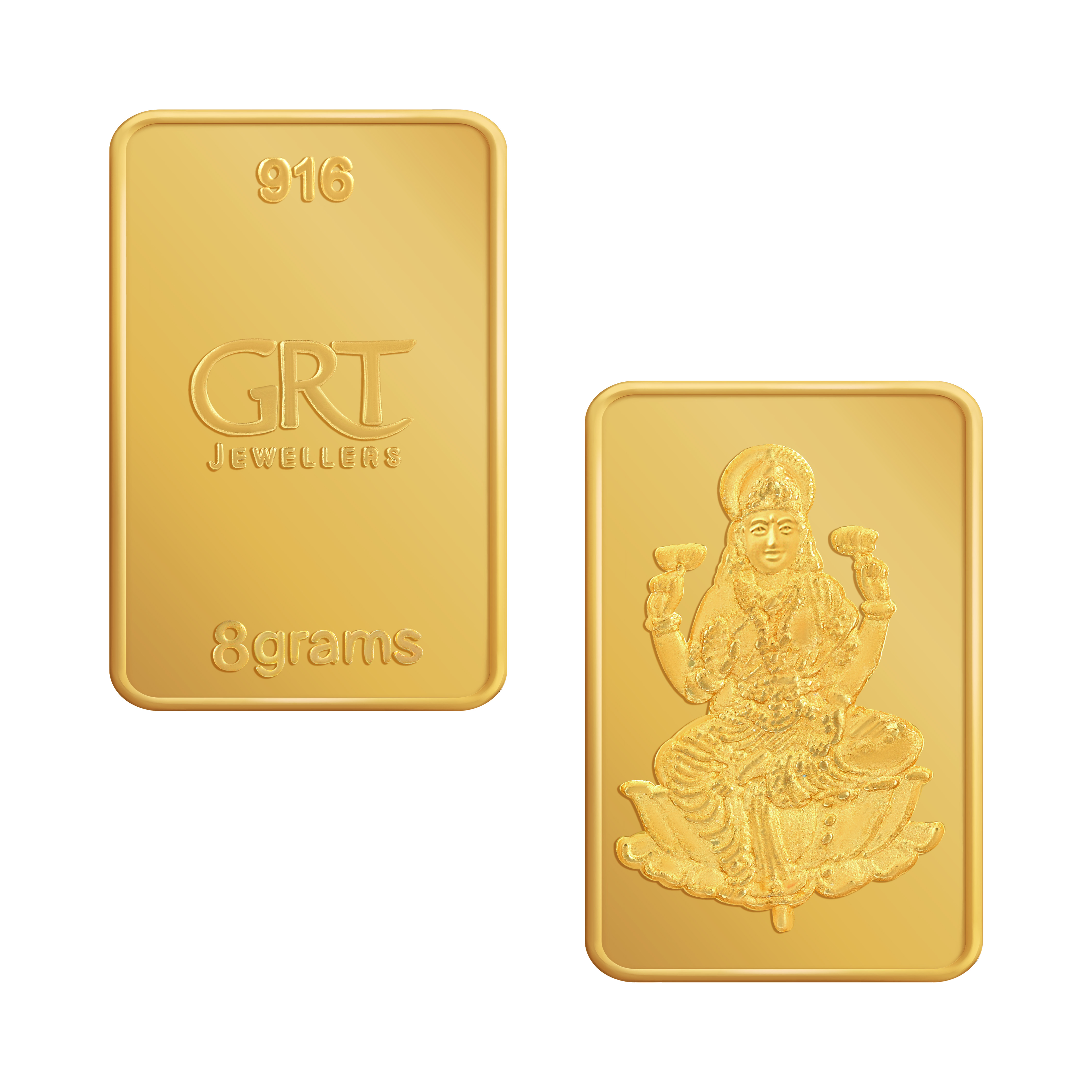 Buy 22KT 8 Grams Lakshmi Gold Biscuit | Authentic Indian Gold Bars at ...