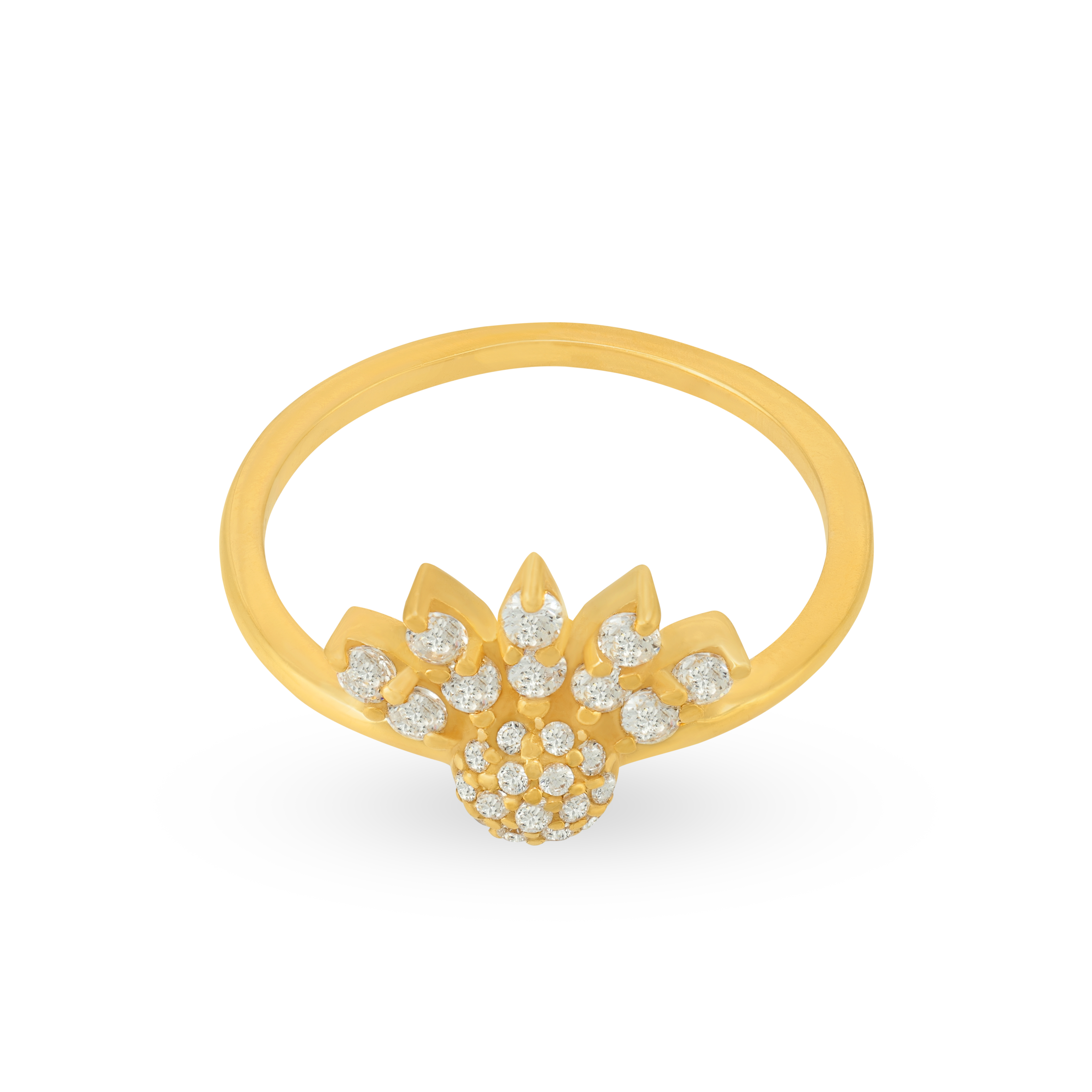 Buy Elegant Sculpted Petal Gold Ring |GRT Jewellers