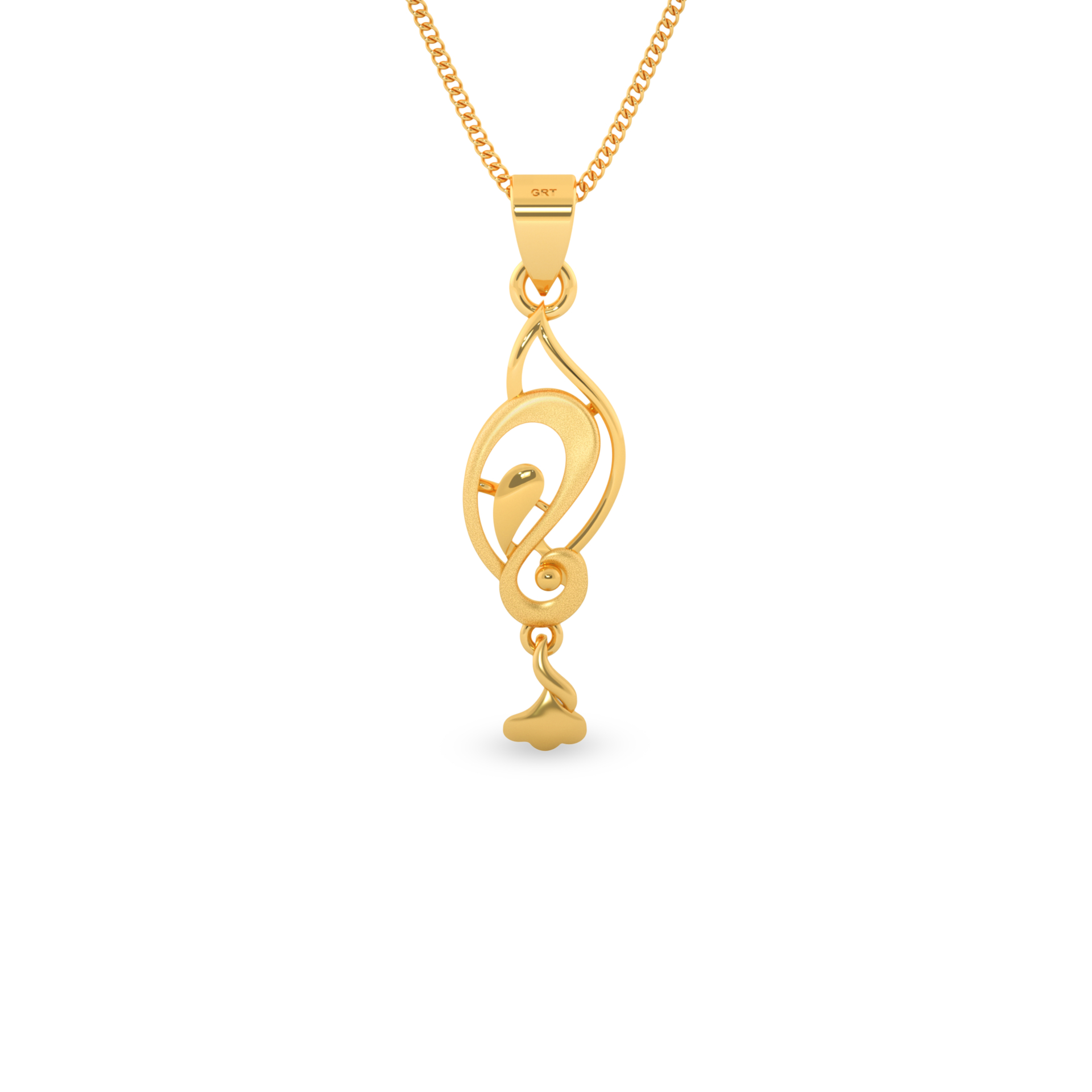 Buy Precious Design Gold Pendant |GRT Jewellers