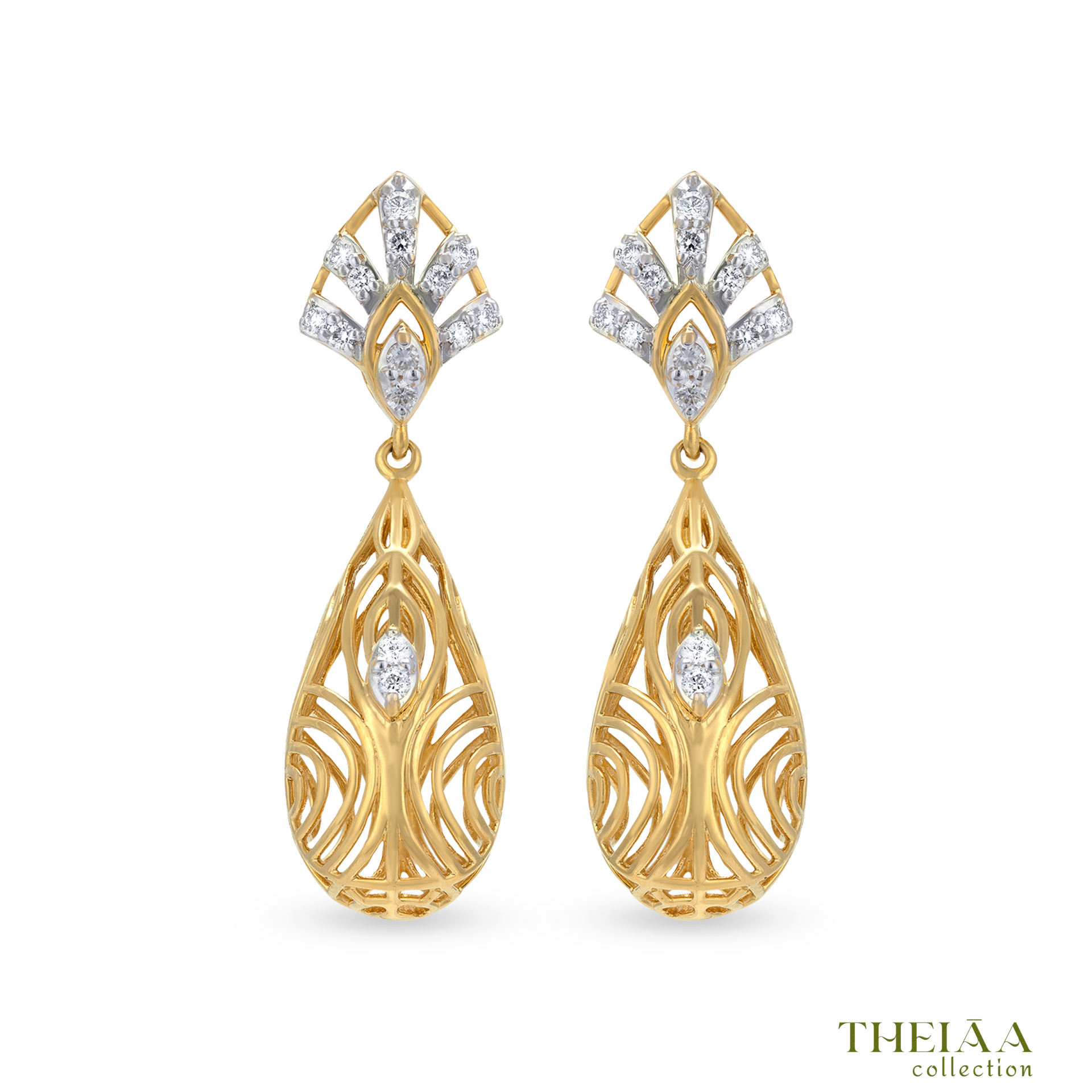 Traditional diamond earrings grt store