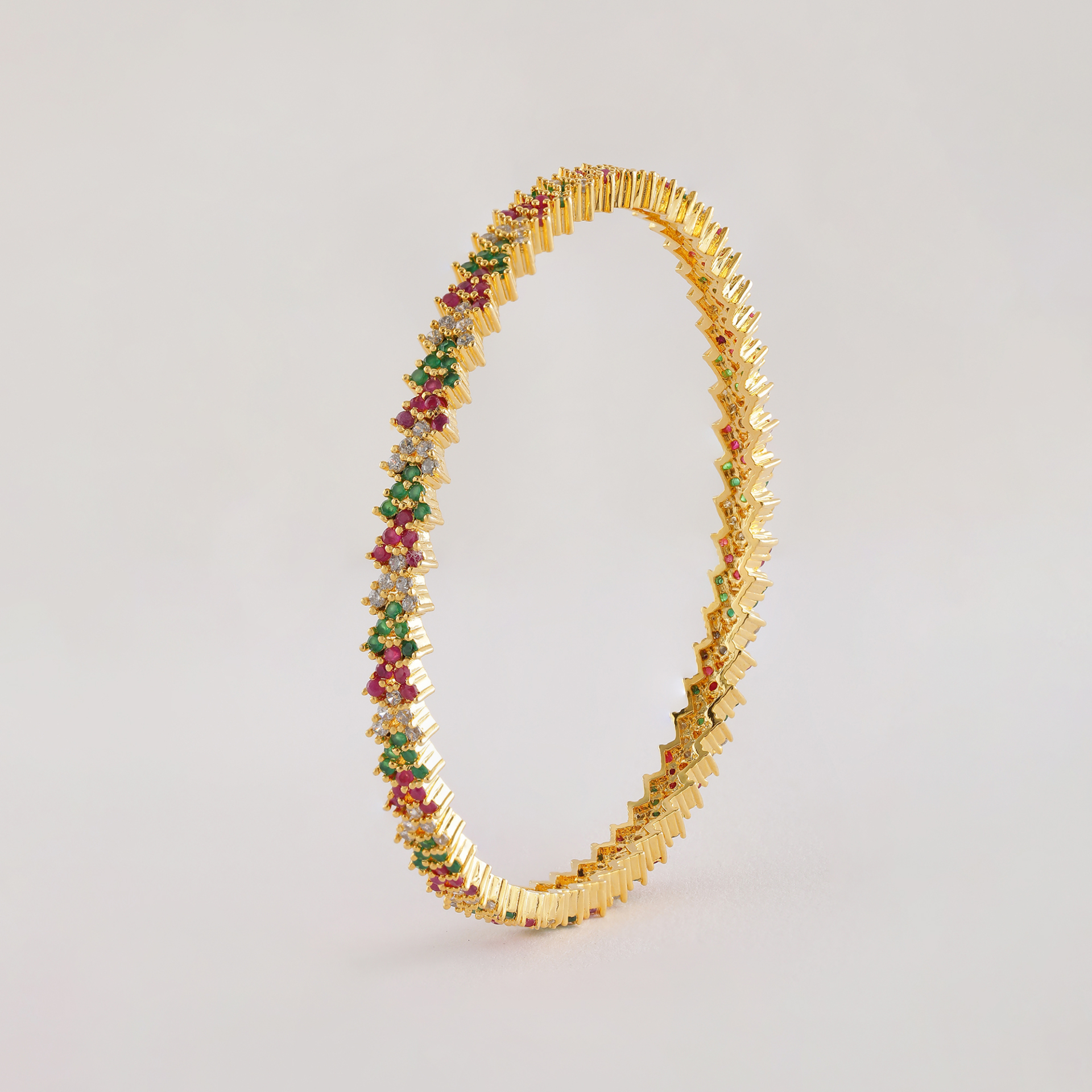 Grt gold plated silver bangles store
