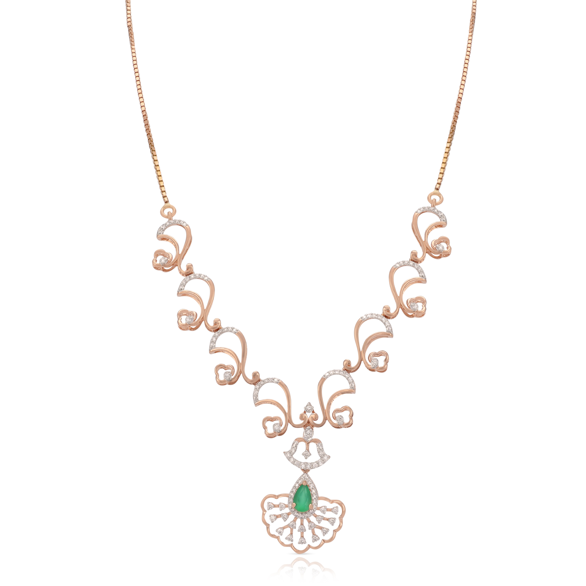 Buy Artistic Fancy Designer Diamond Necklace - Riha Collection |GRT ...