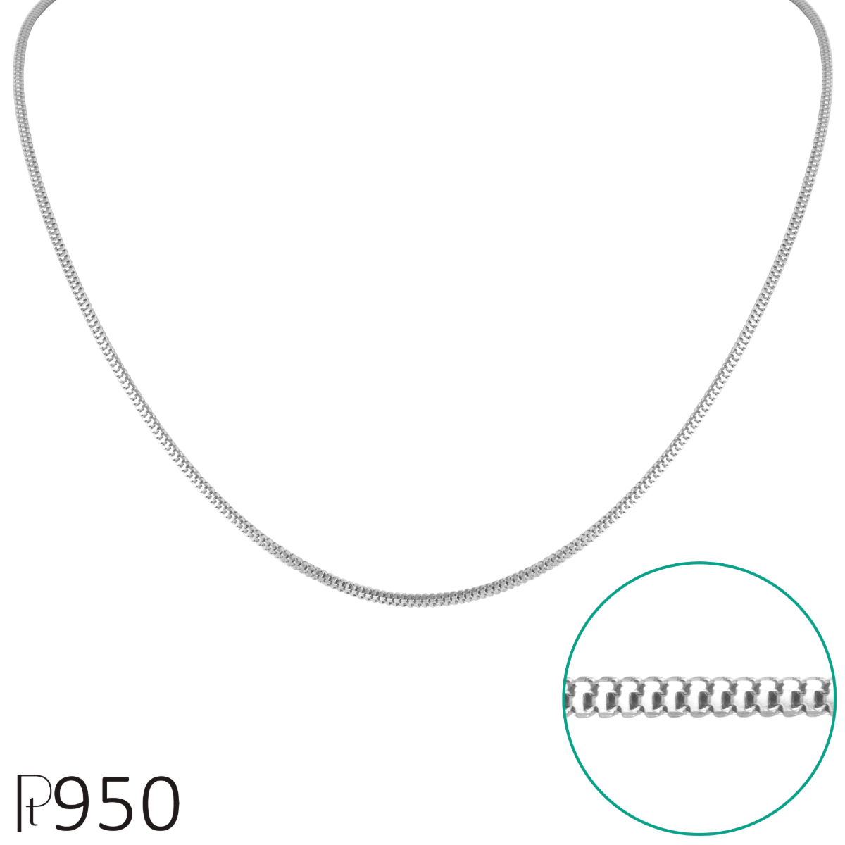 Buy Classic Four Dimension Platinum Chain | GRT Jewellers