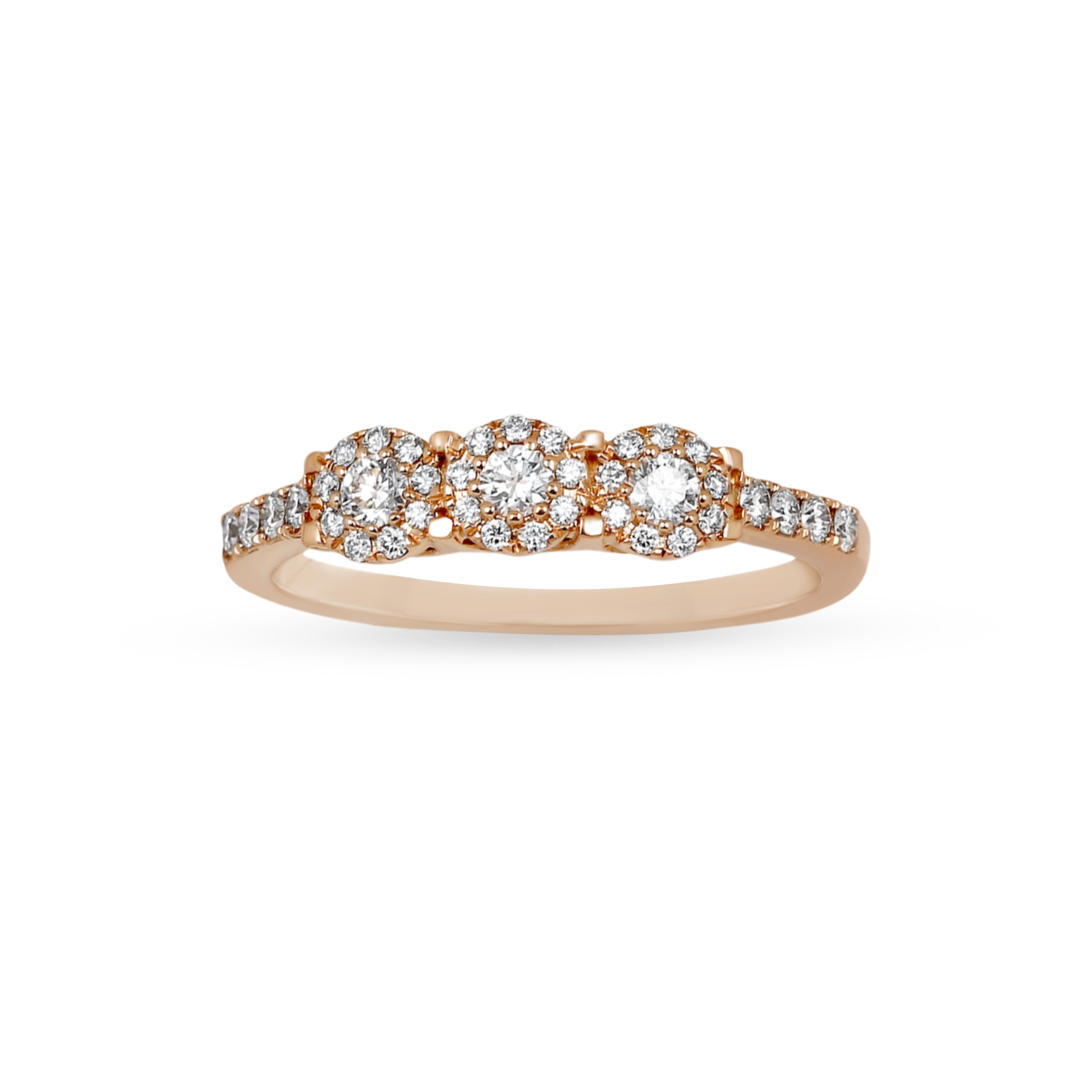 Buy Three Floral Design Diamond Ring |GRT Jewellers
