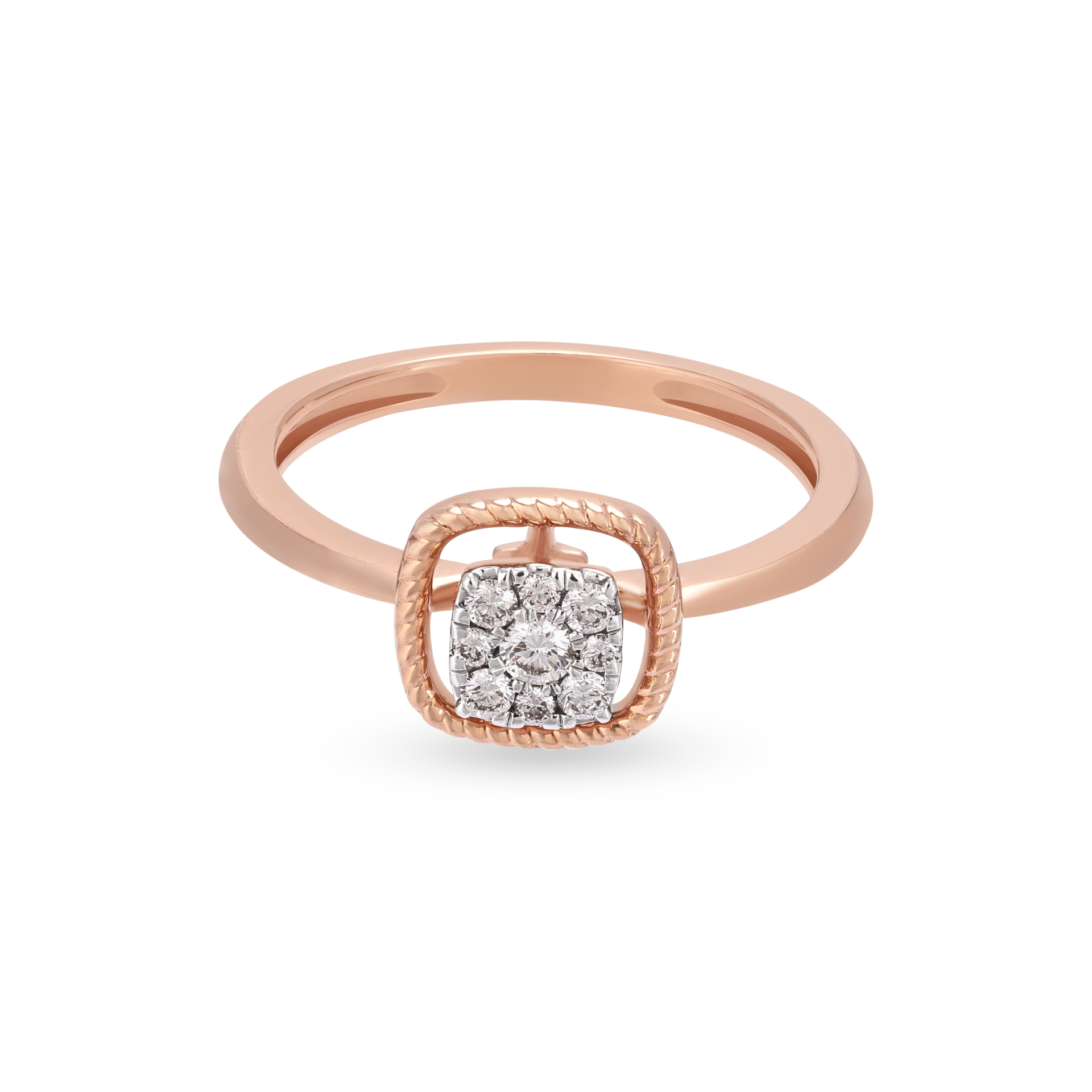 Pristine Square Shape Diamond Ring