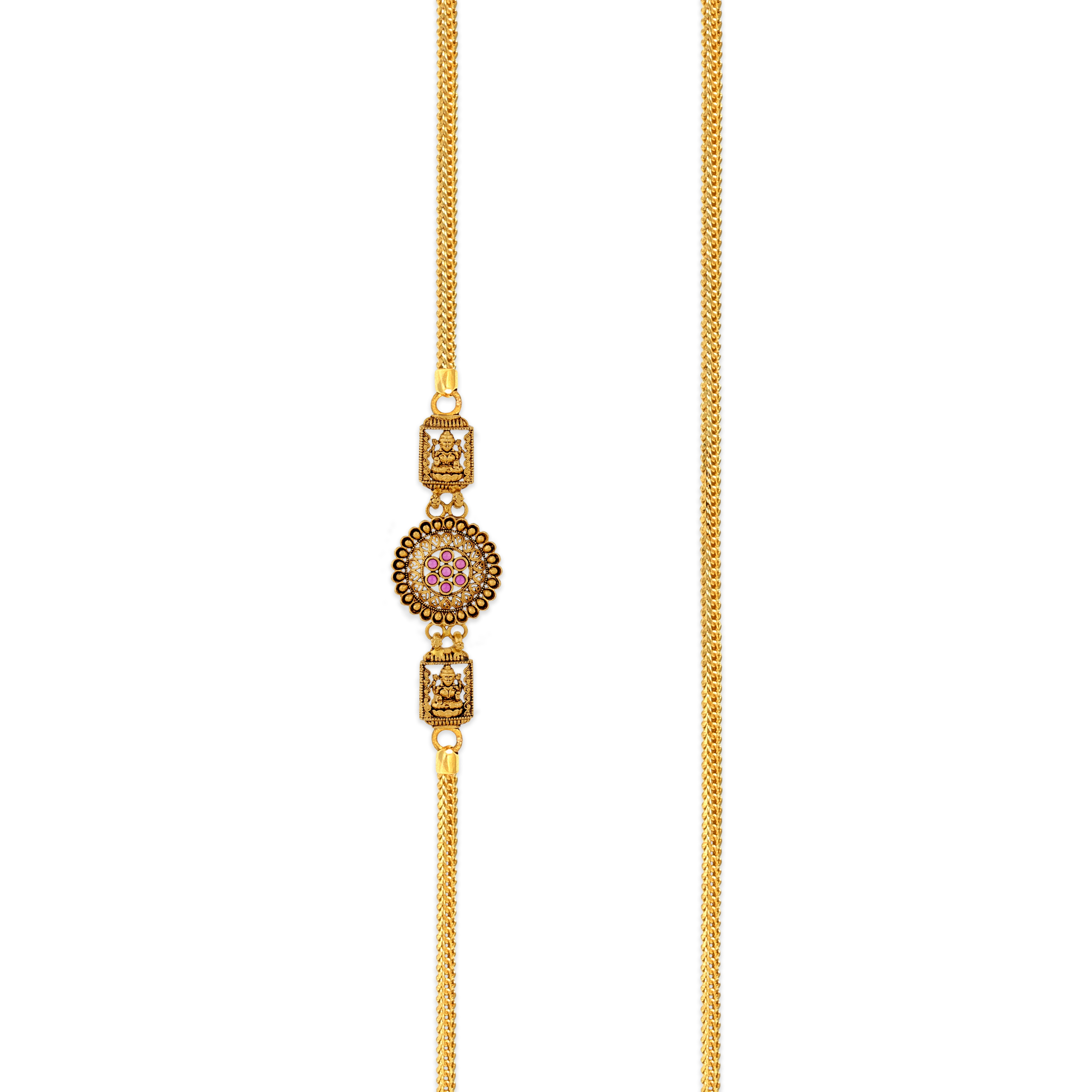 Buy Floral Gold Mugappu Thali Chain | Gold Chain Colletions | GRT Jewels