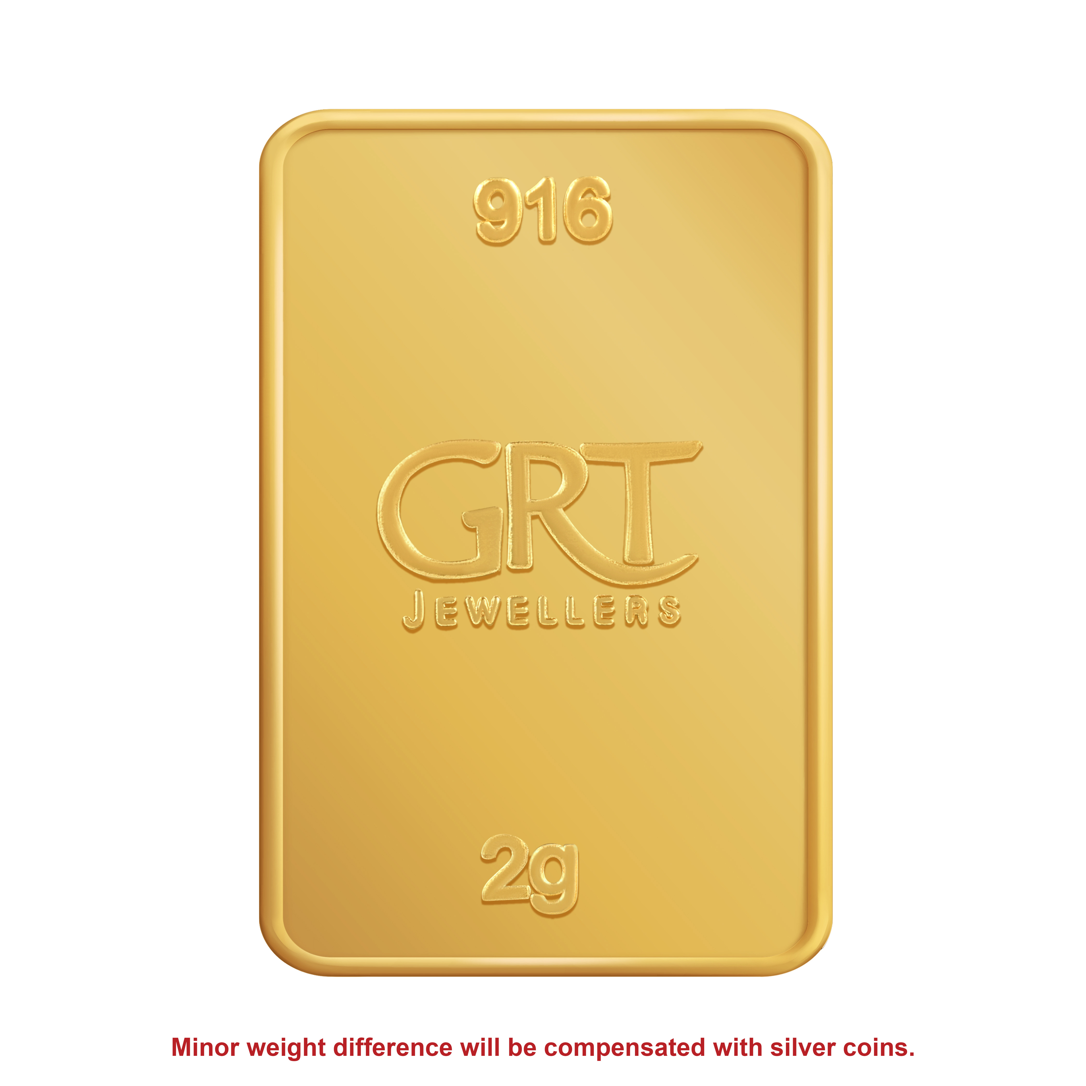 Buy 22KT 2 Grams Lakshmi Gold Biscuit | GRT Jewels