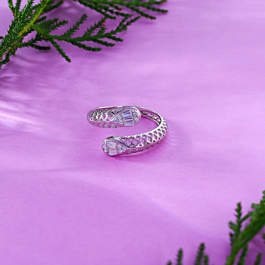 Buy Elegant Mesh Pattern Adjustable Silver Ring |GRT Jewellers