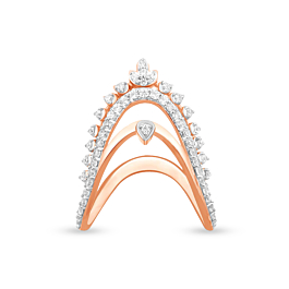 Traditional Vanki Design Diamond Ring