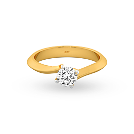Sparkling Simplicity Round Cut Solitaire Diamond Ring
