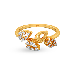 Dainty Quadruple Dew Drop Diamond Ring