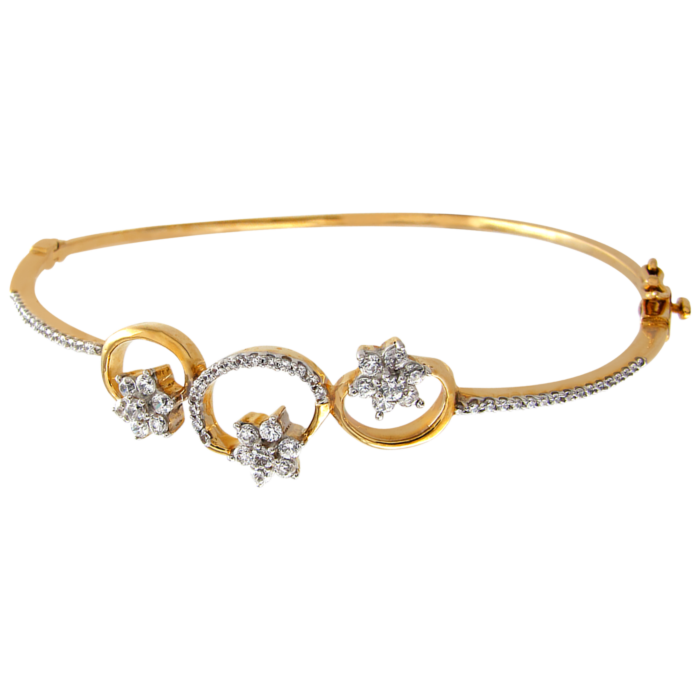 Buy Lovely Triple Floral Pattern Diamond Bracelets | GRT Jewellers