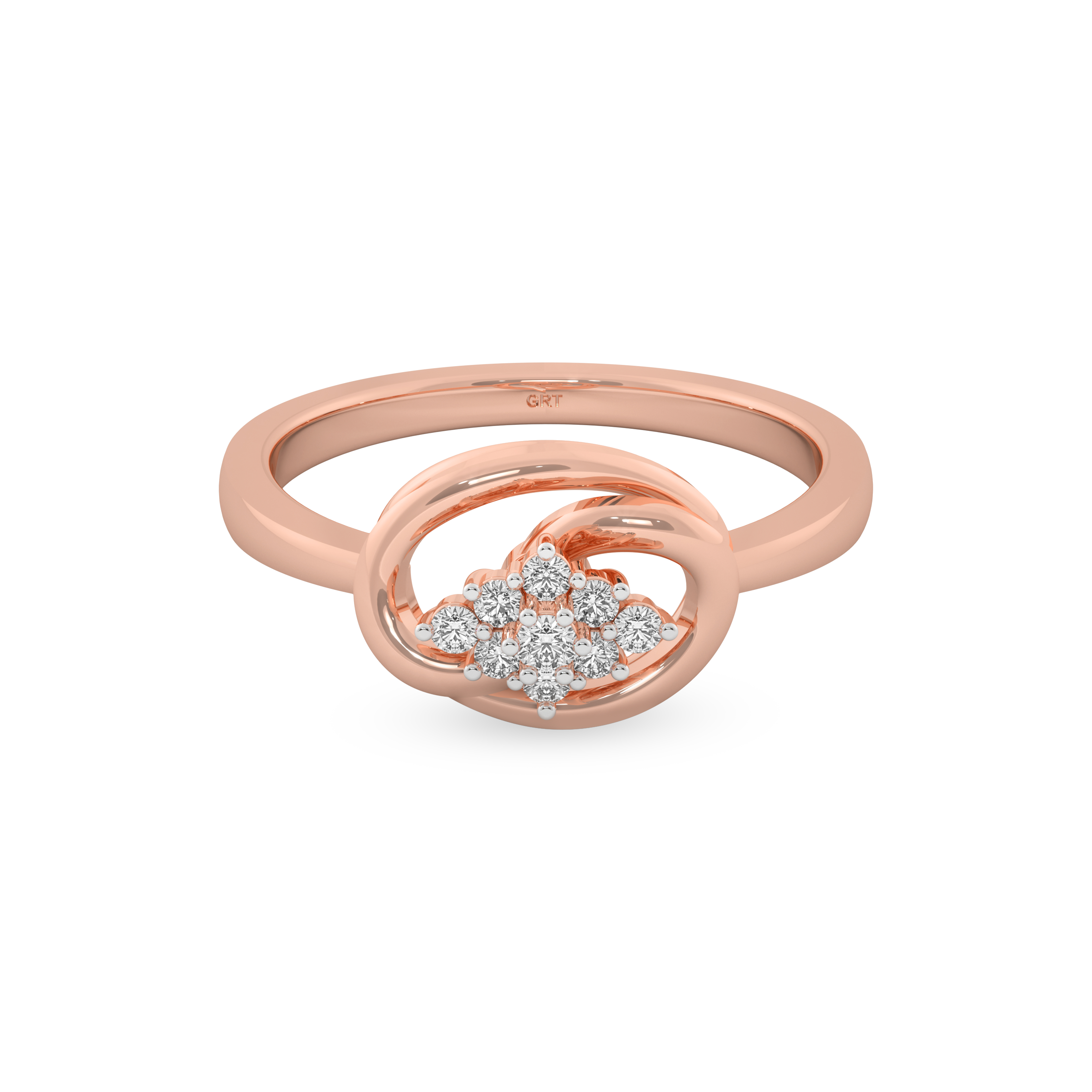 Pristine Cluster Stone Diamond Ring