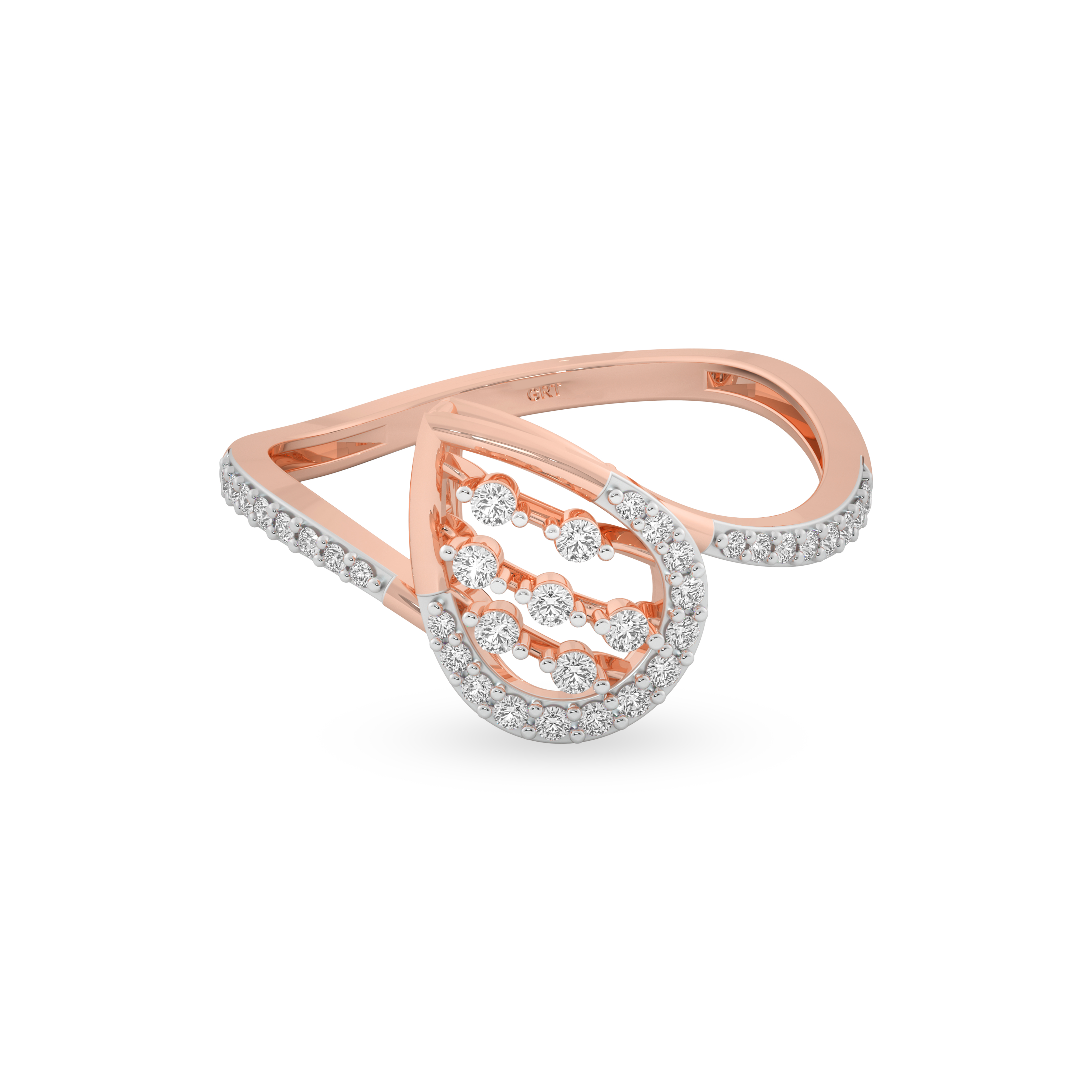 Adorable Pear Drop Diamond Ring