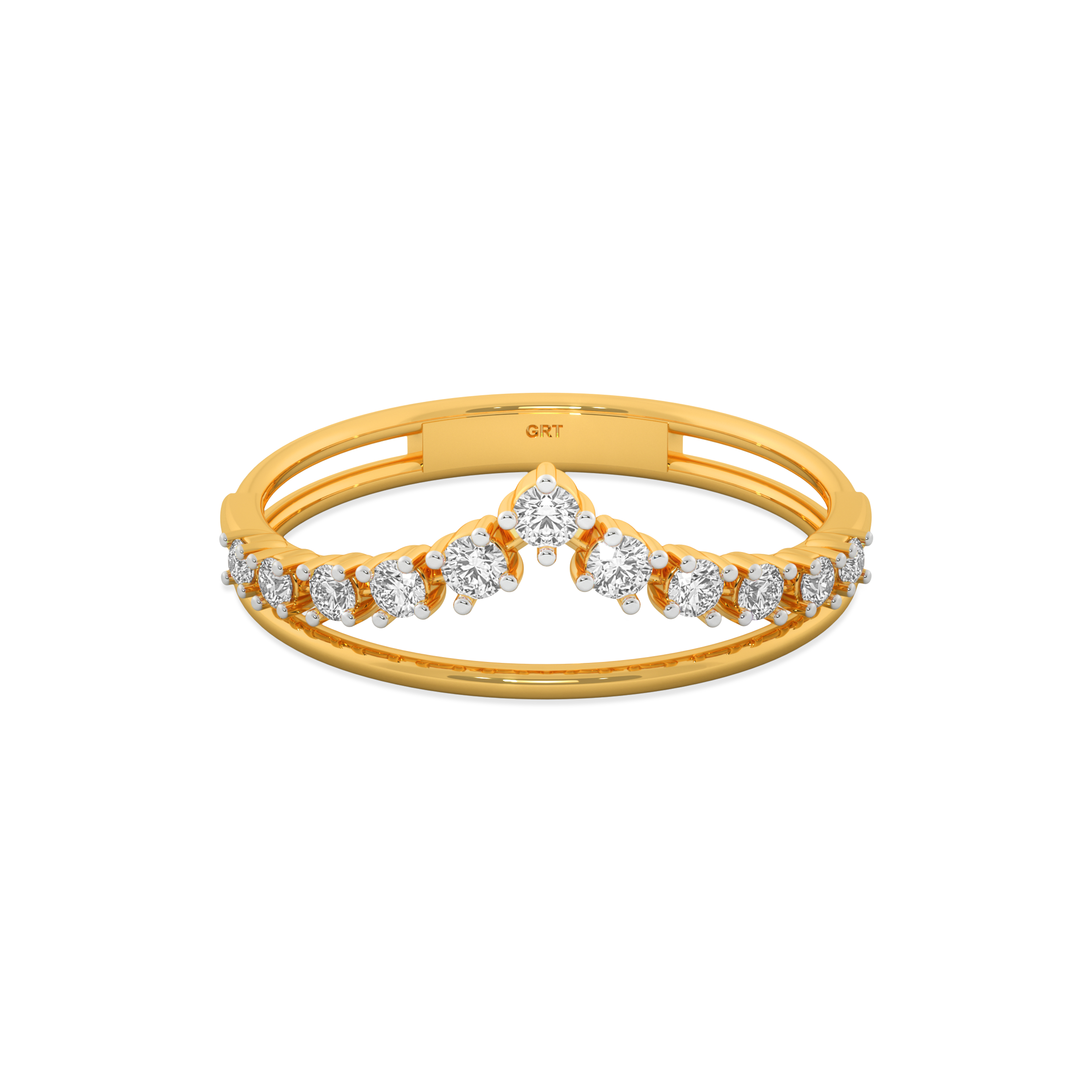 Buy Radiant Crown Diamond Ring |GRT Jewellers