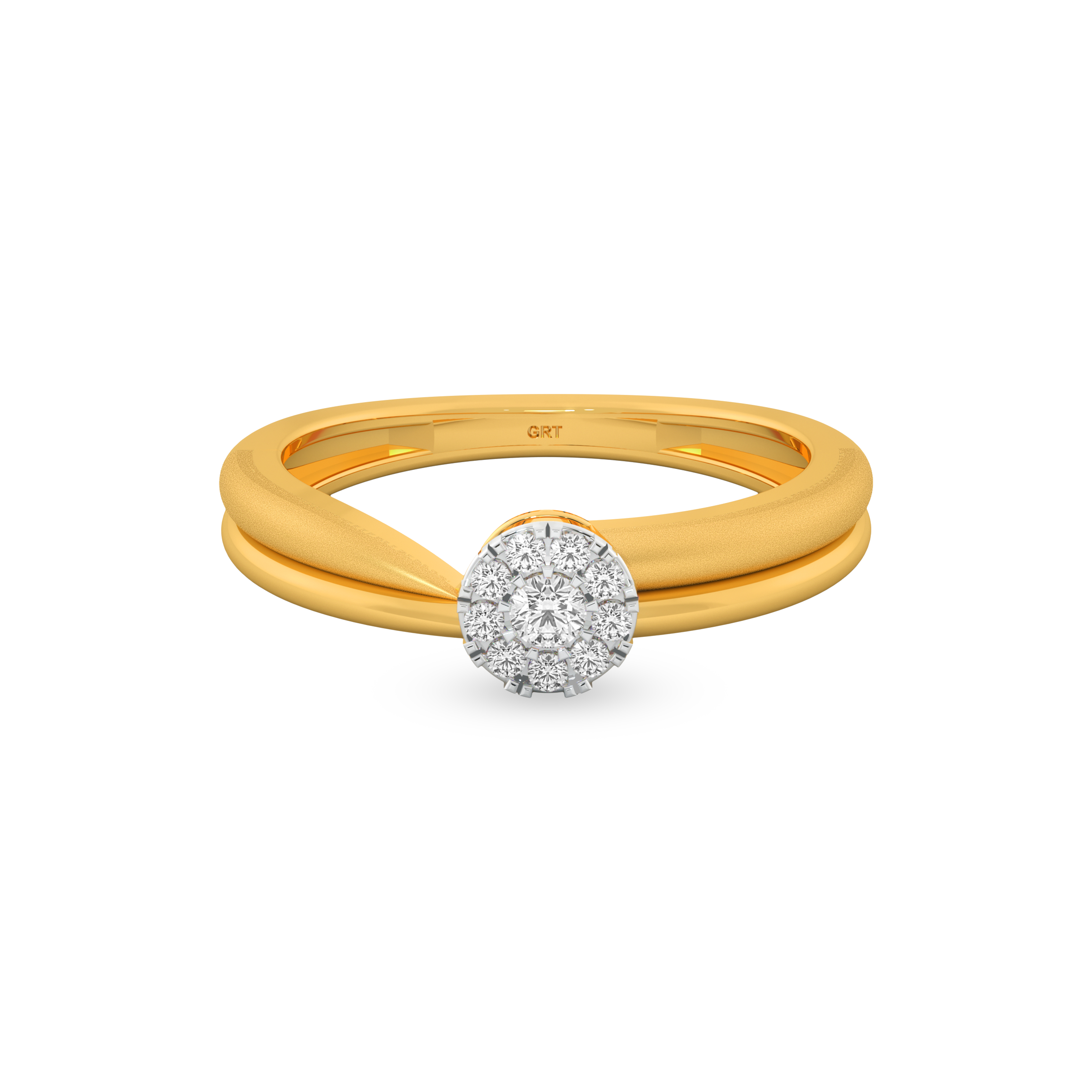Buy Charismatic Cluster Stone Diamond Ring |GRT Jewellers