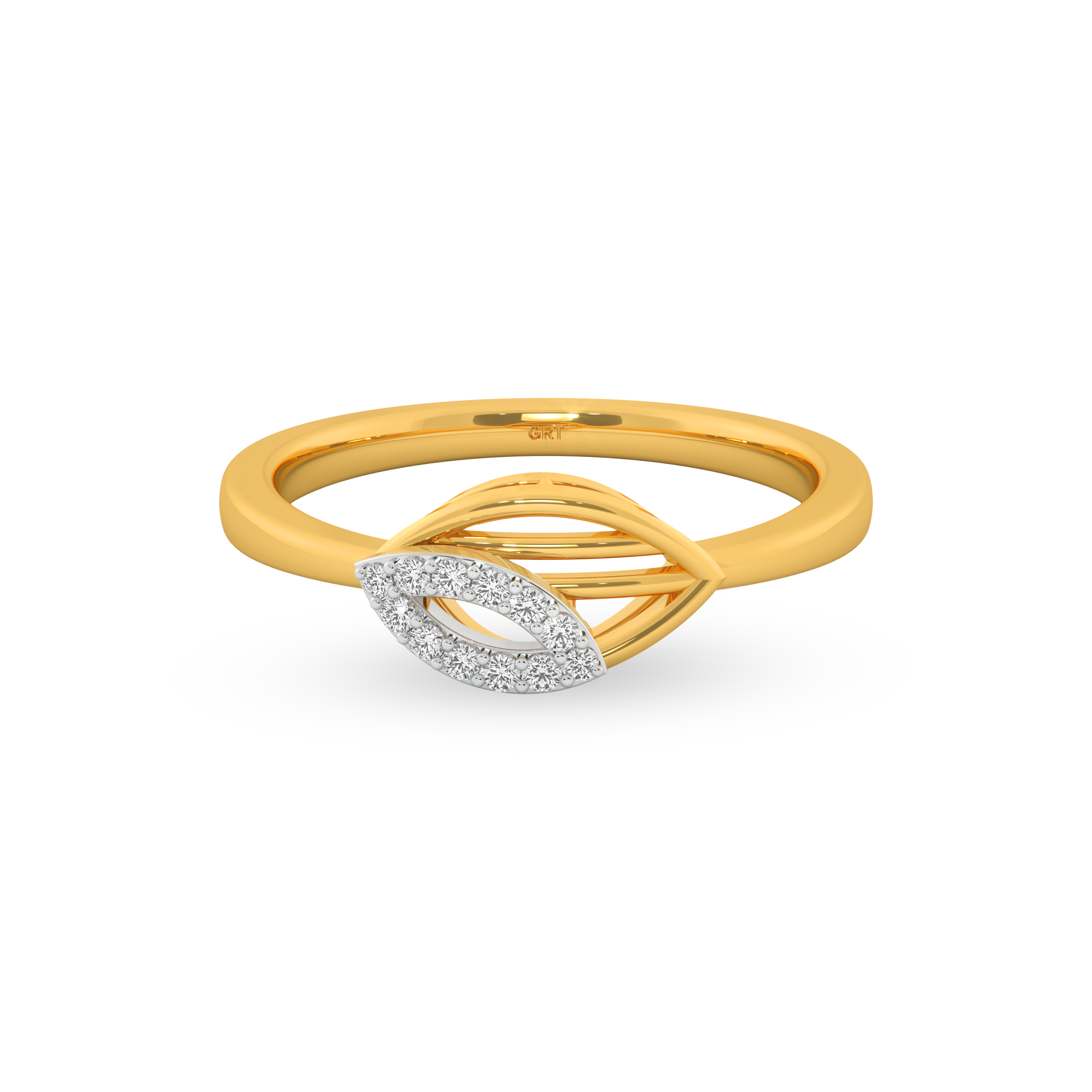 Ethereal Ellipse Shape Diamond Ring