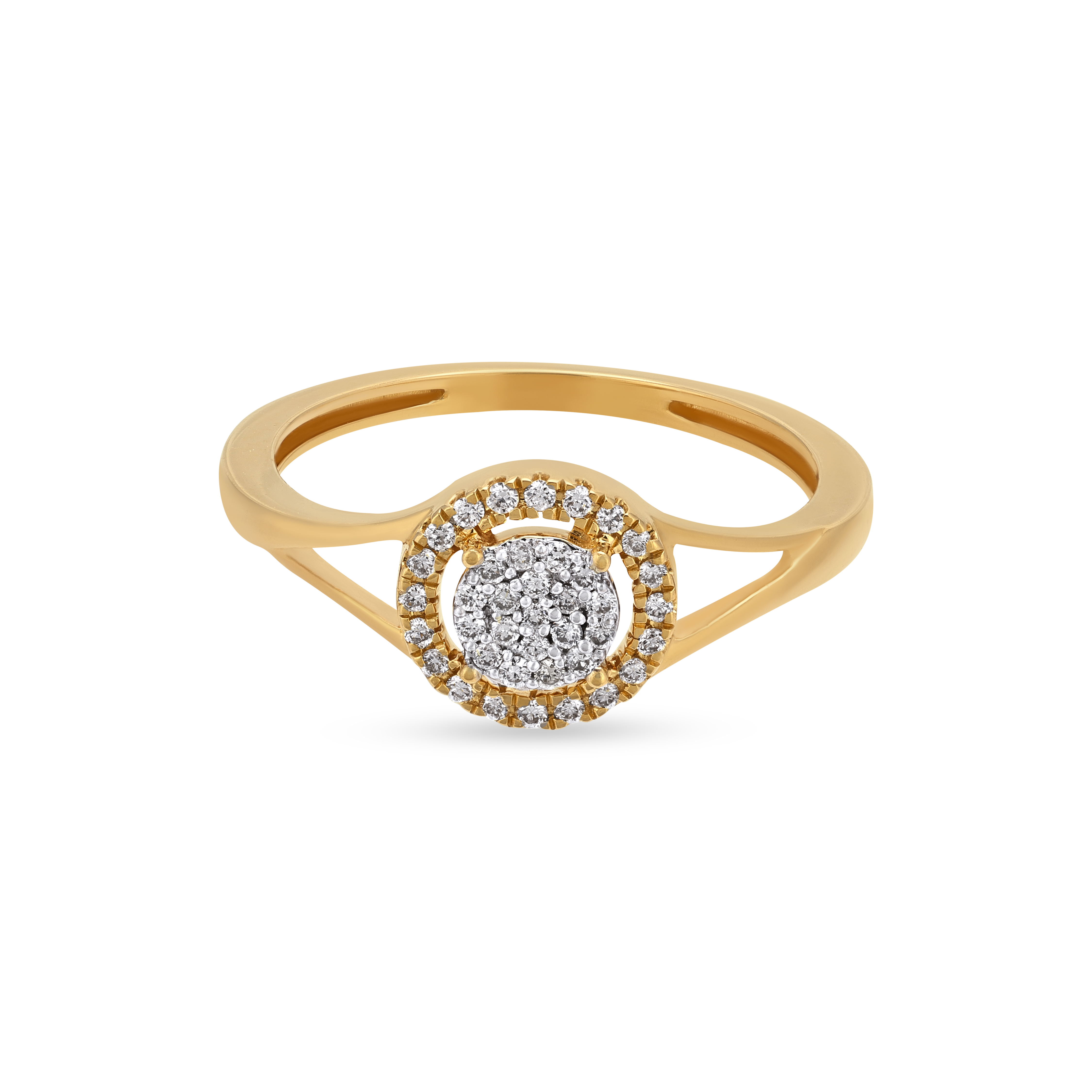 Elegant Circular Pattern Diamond Ring