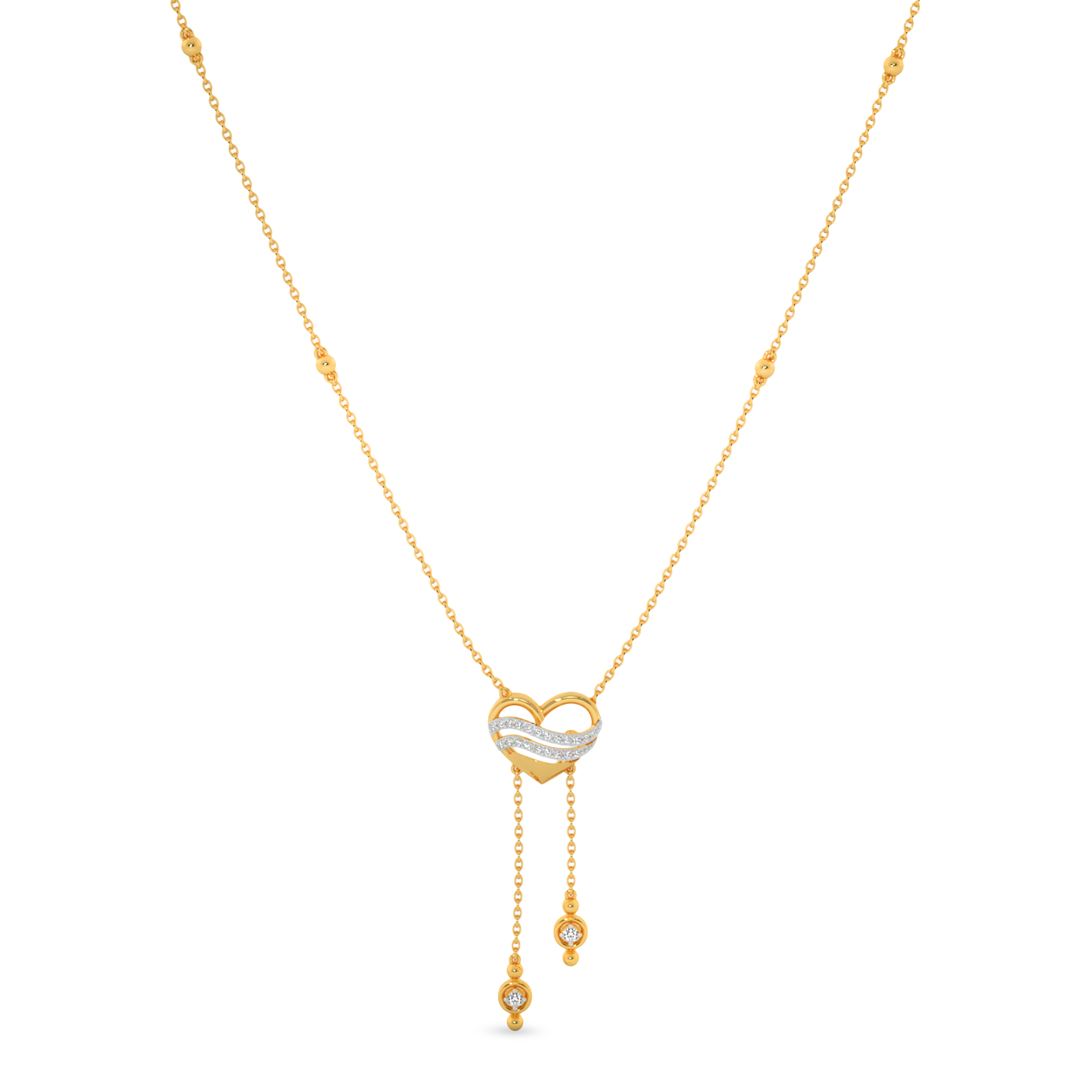 Exuberant Heart Diamond Necklace